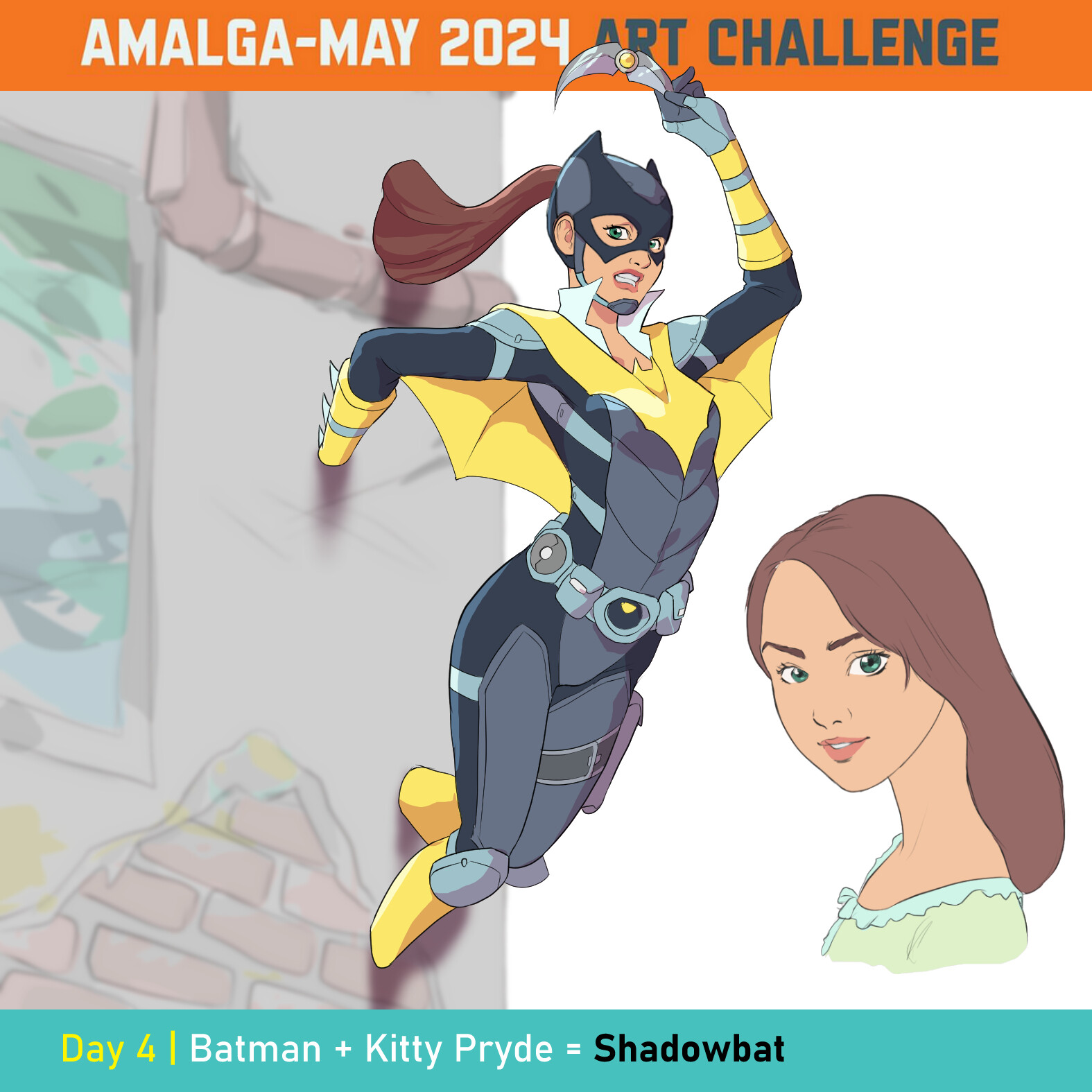 ArtStation - Shadowbat (Batman + Kitty Pryde)