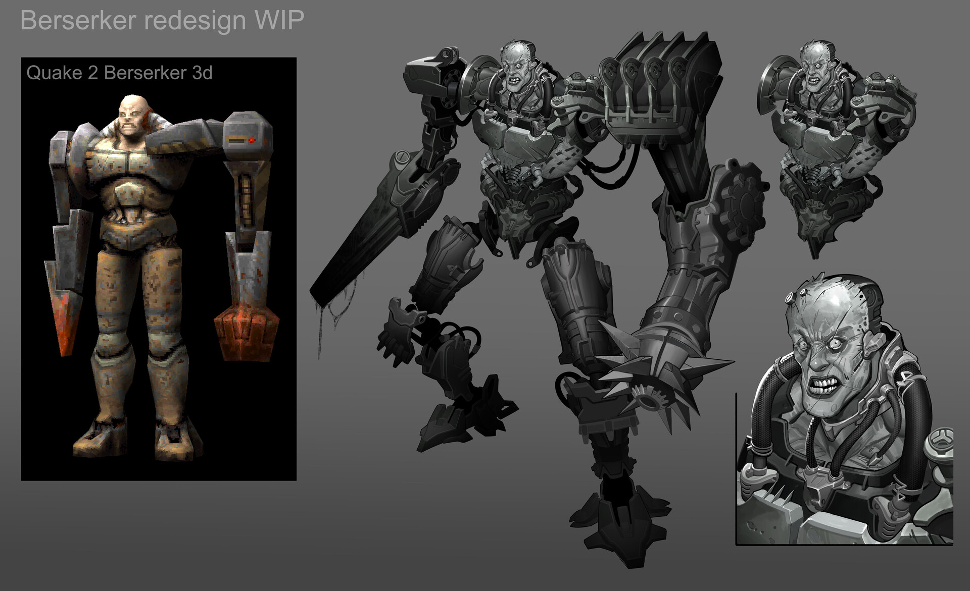 ArtStation - Quake 2 Berserker Redesign