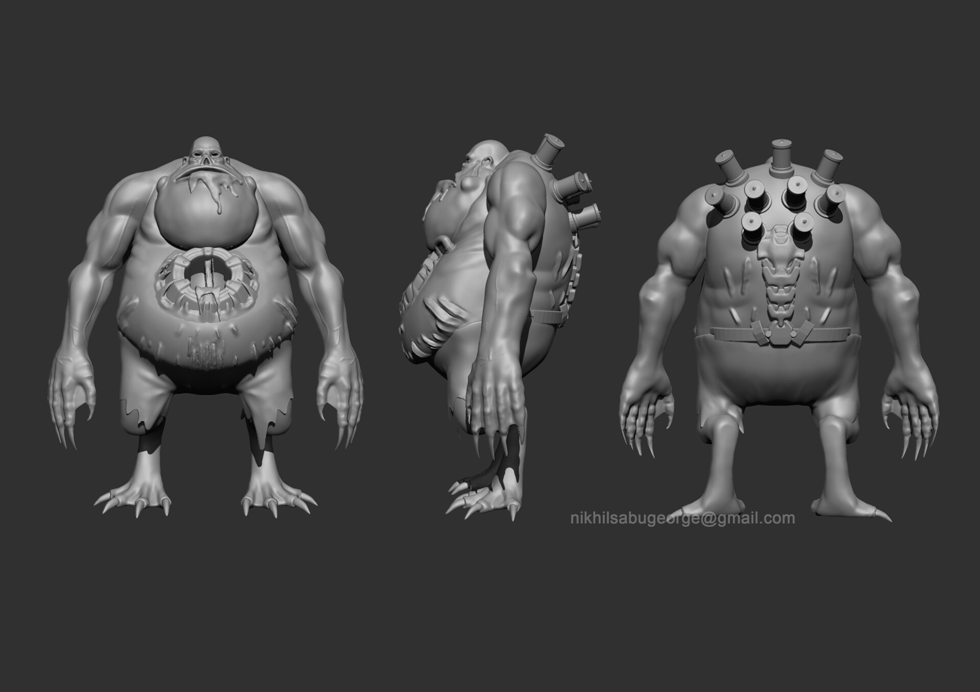 Nikhil Sabu George - monster fanart from Doom clash