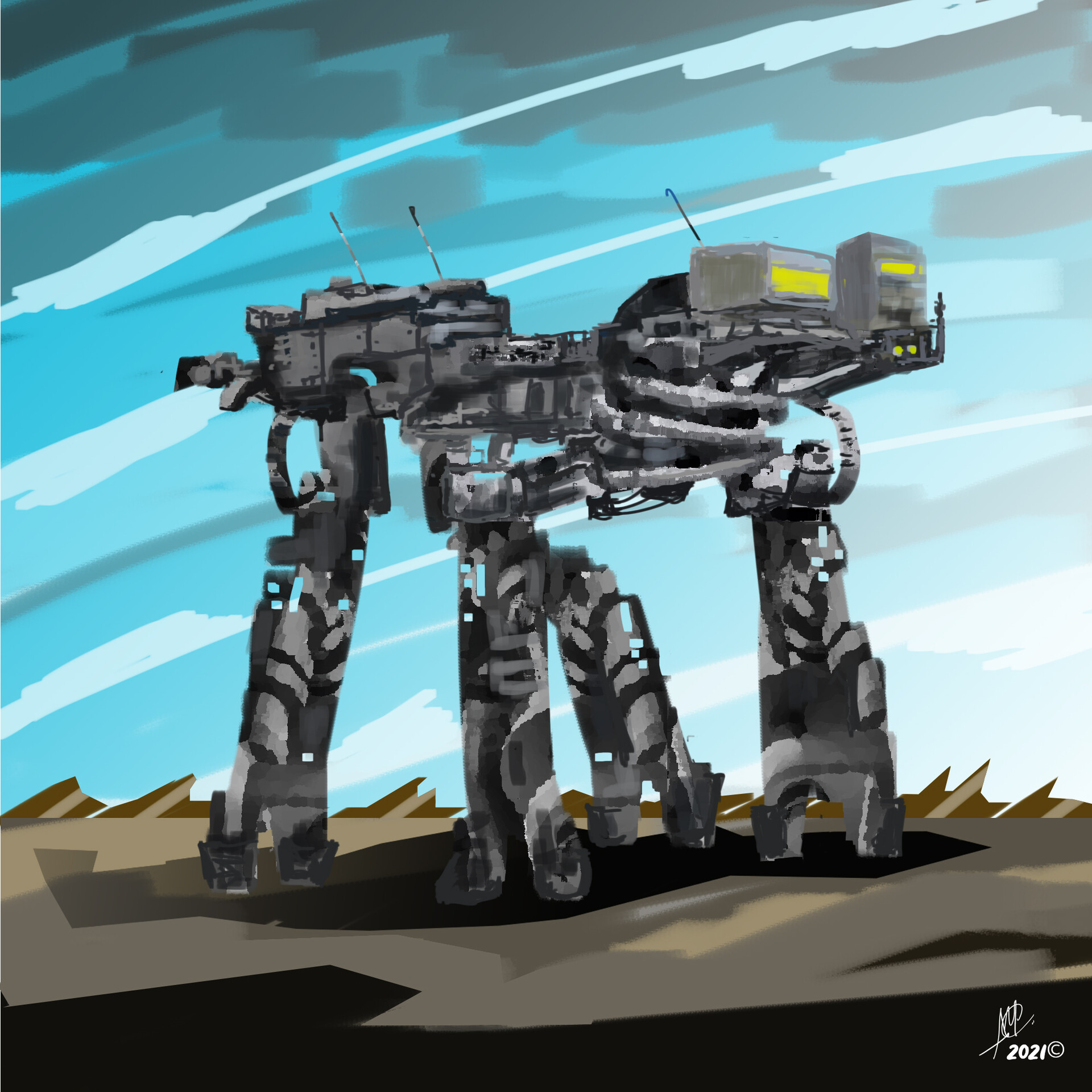 ArtStation - MECHANOIDS - FRIENDS OR FOES: SHEPPERD