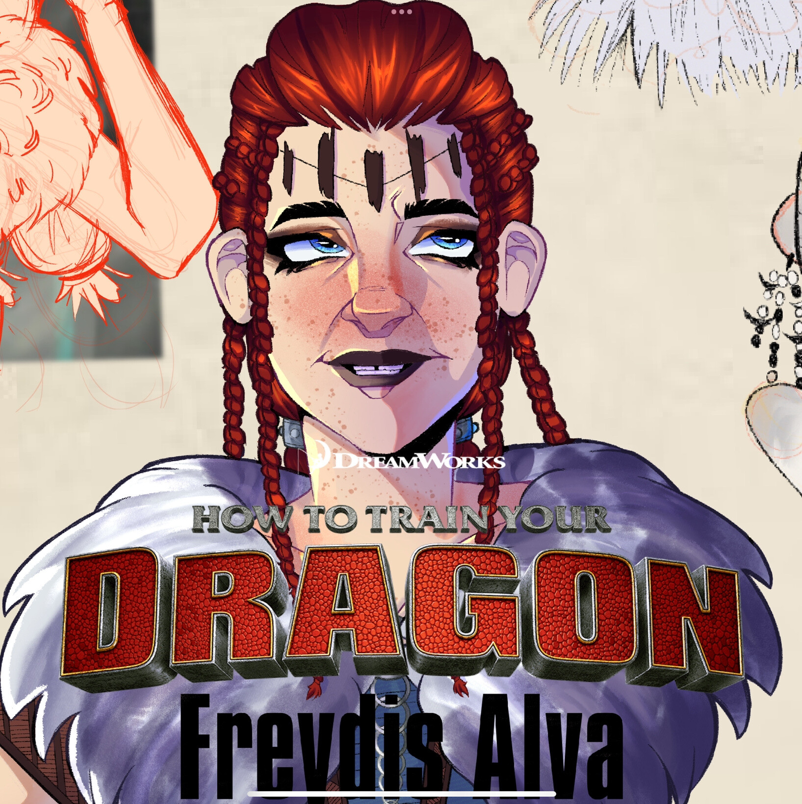 ArtStation - Freydis Alva (HTTYD character concept)