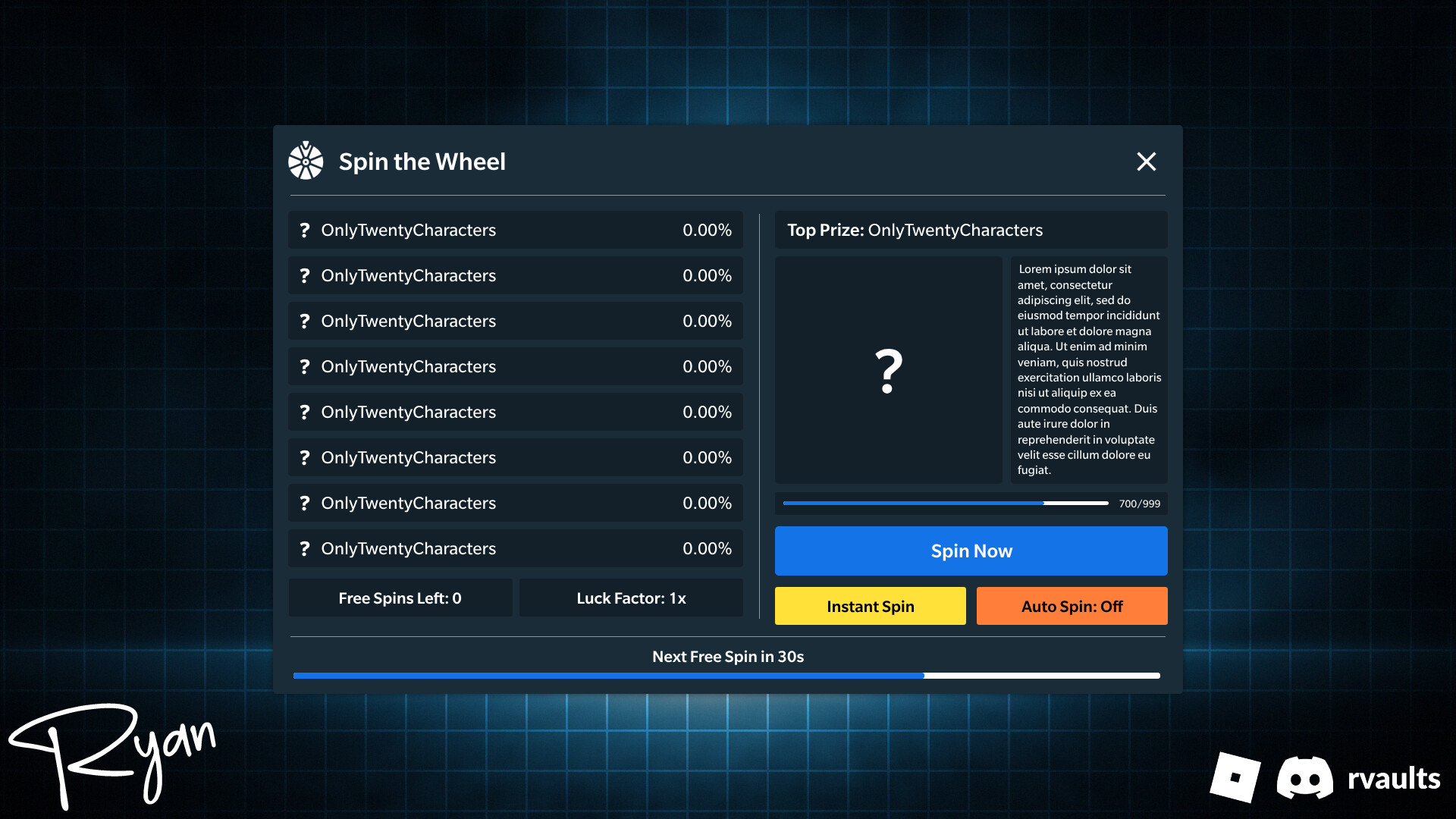 ArtStation - Simplistic Spin The Wheel UI Concept (2023)