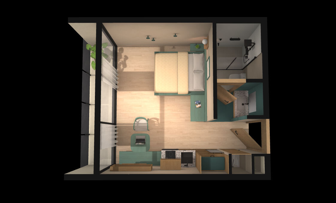 ArtStation - Real-time rendering floorplan