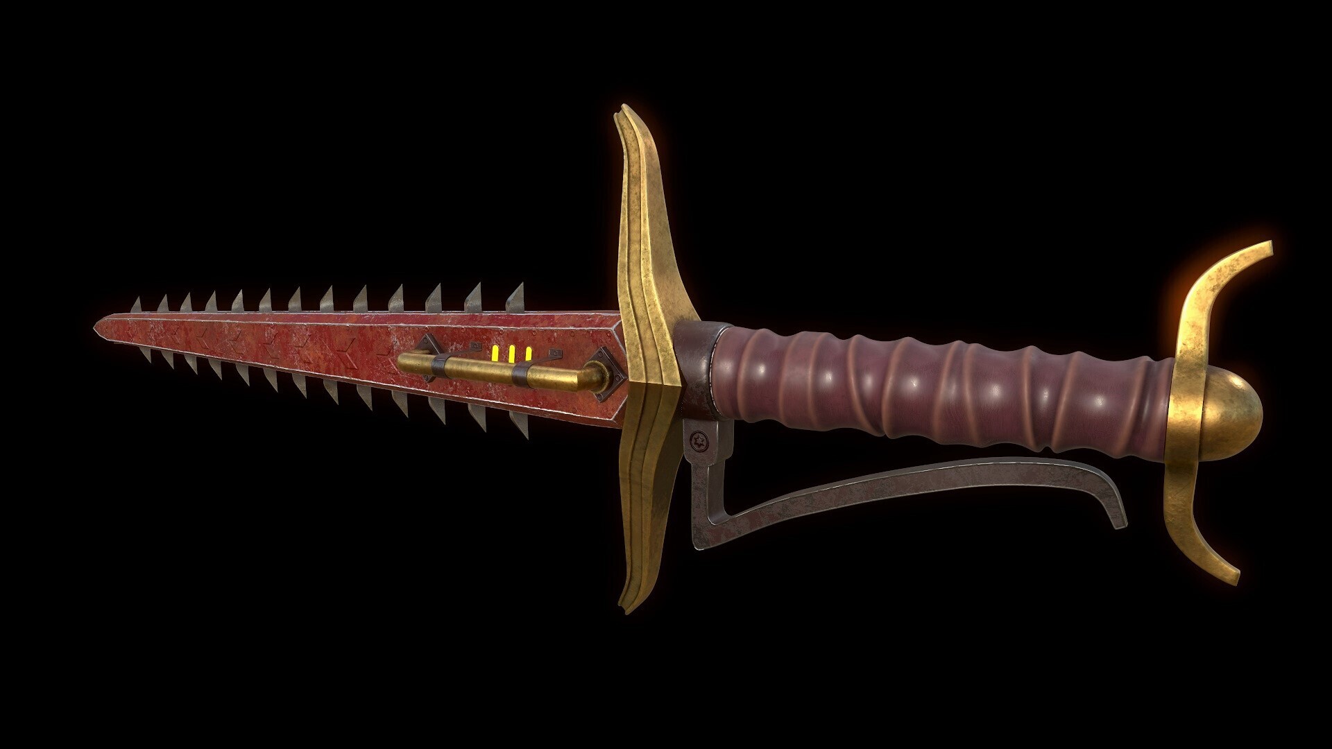 ArtStation - Chain Sword 3D Modeling Texturing and Rendering