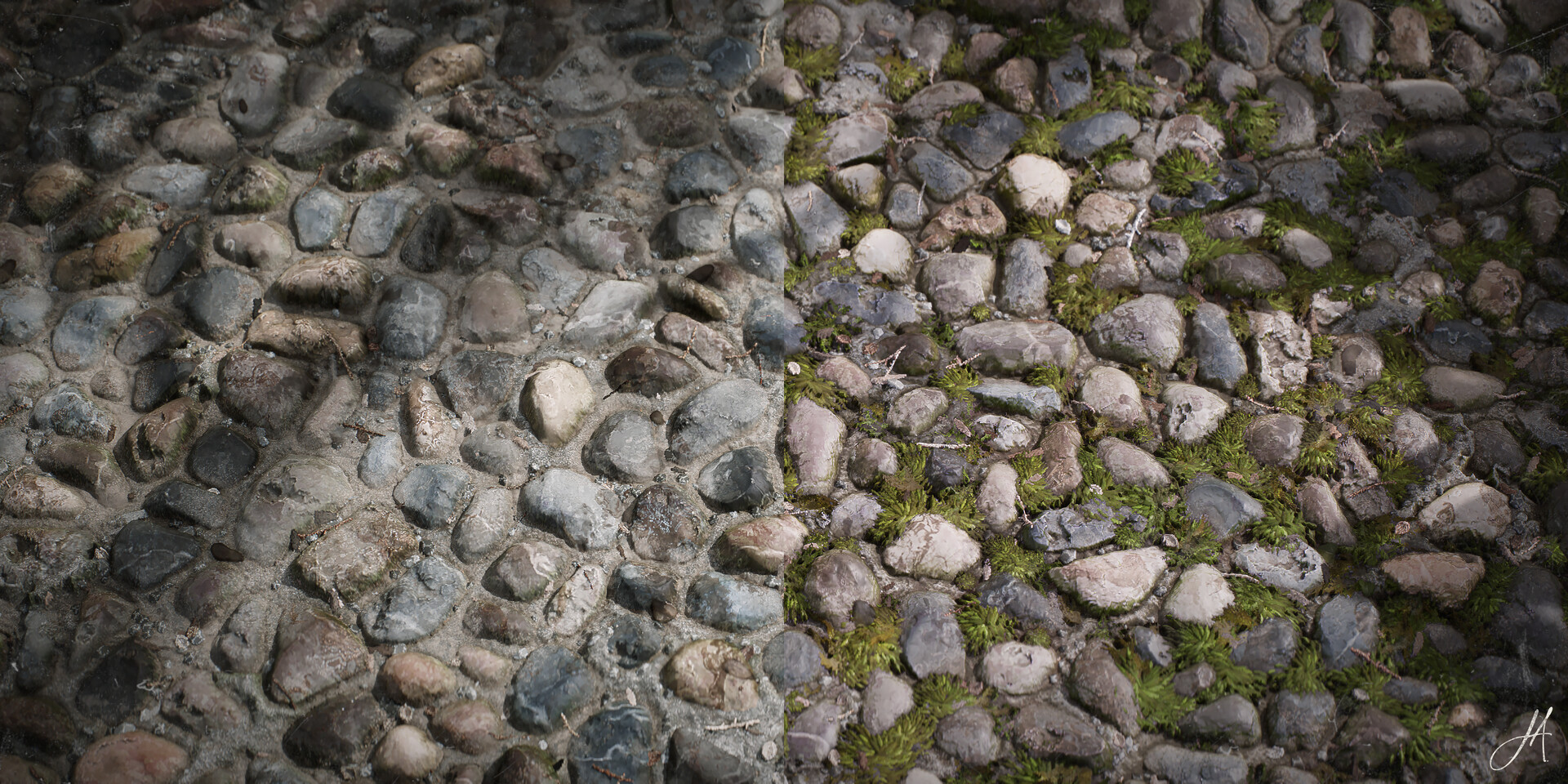 Jonas Armellini - Cobblestone Floor Material - Substance 3D Designer