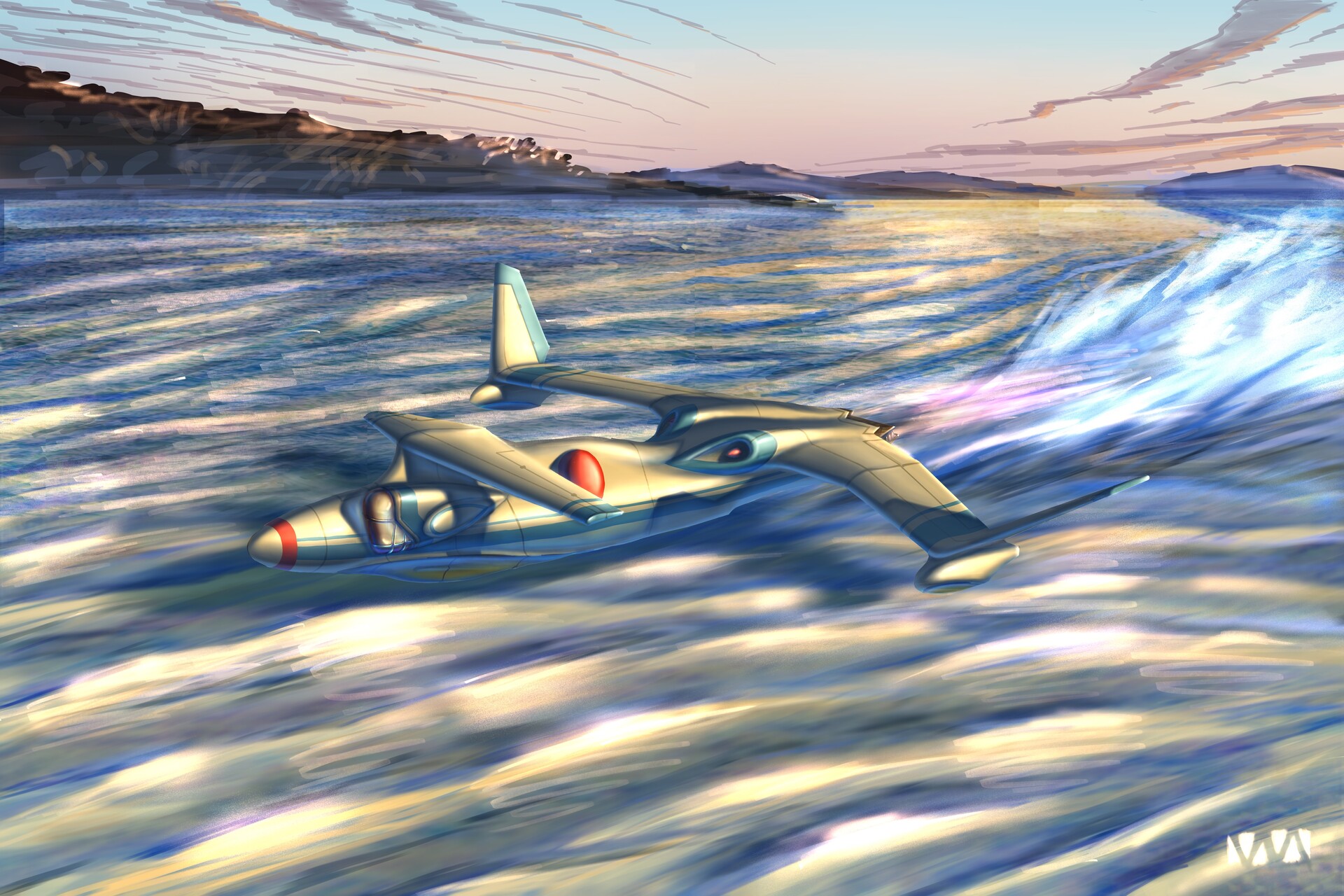 ArtStation - Canard Wing Ekranoplan
