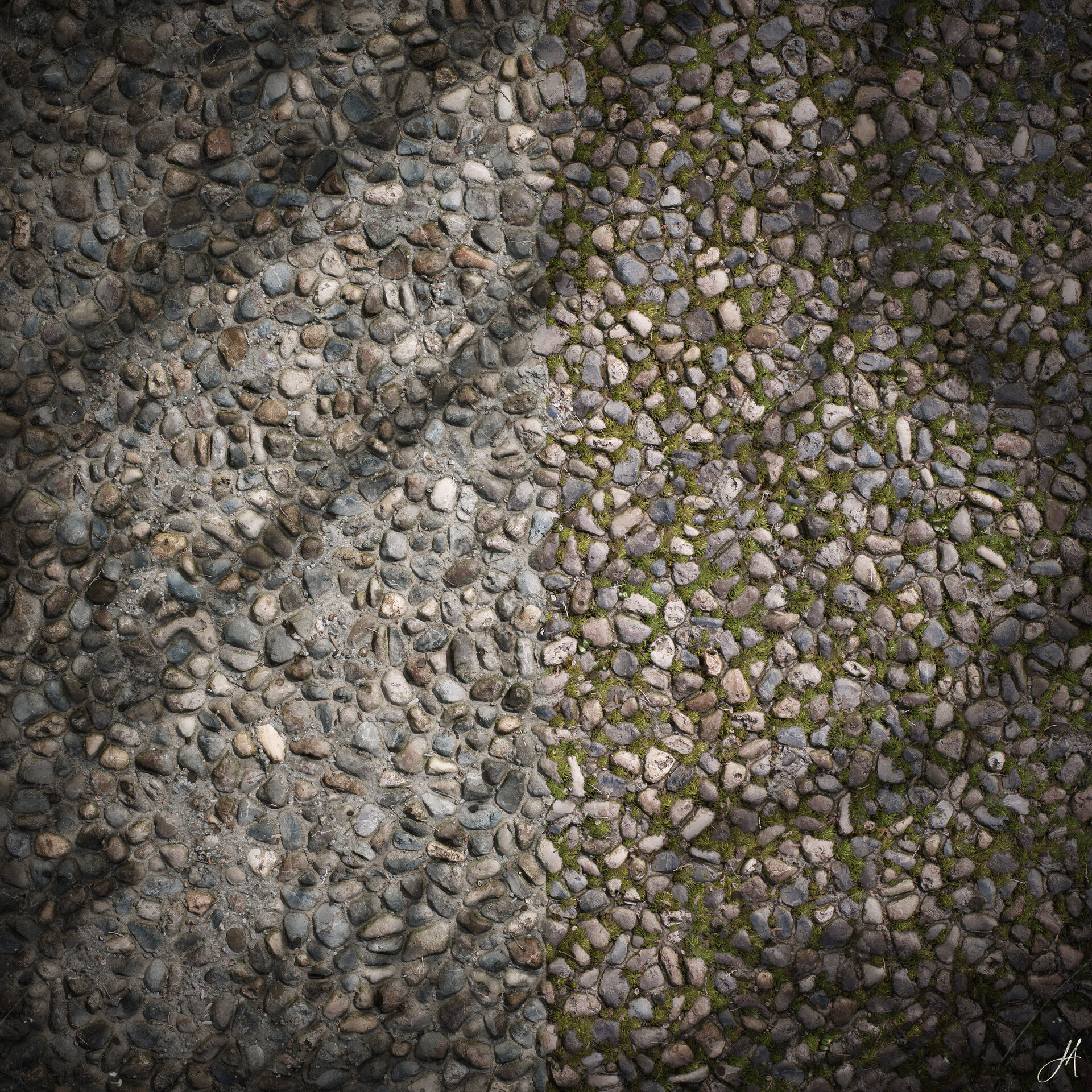 Jonas Armellini - Cobblestone Floor Material - Substance 3D Designer