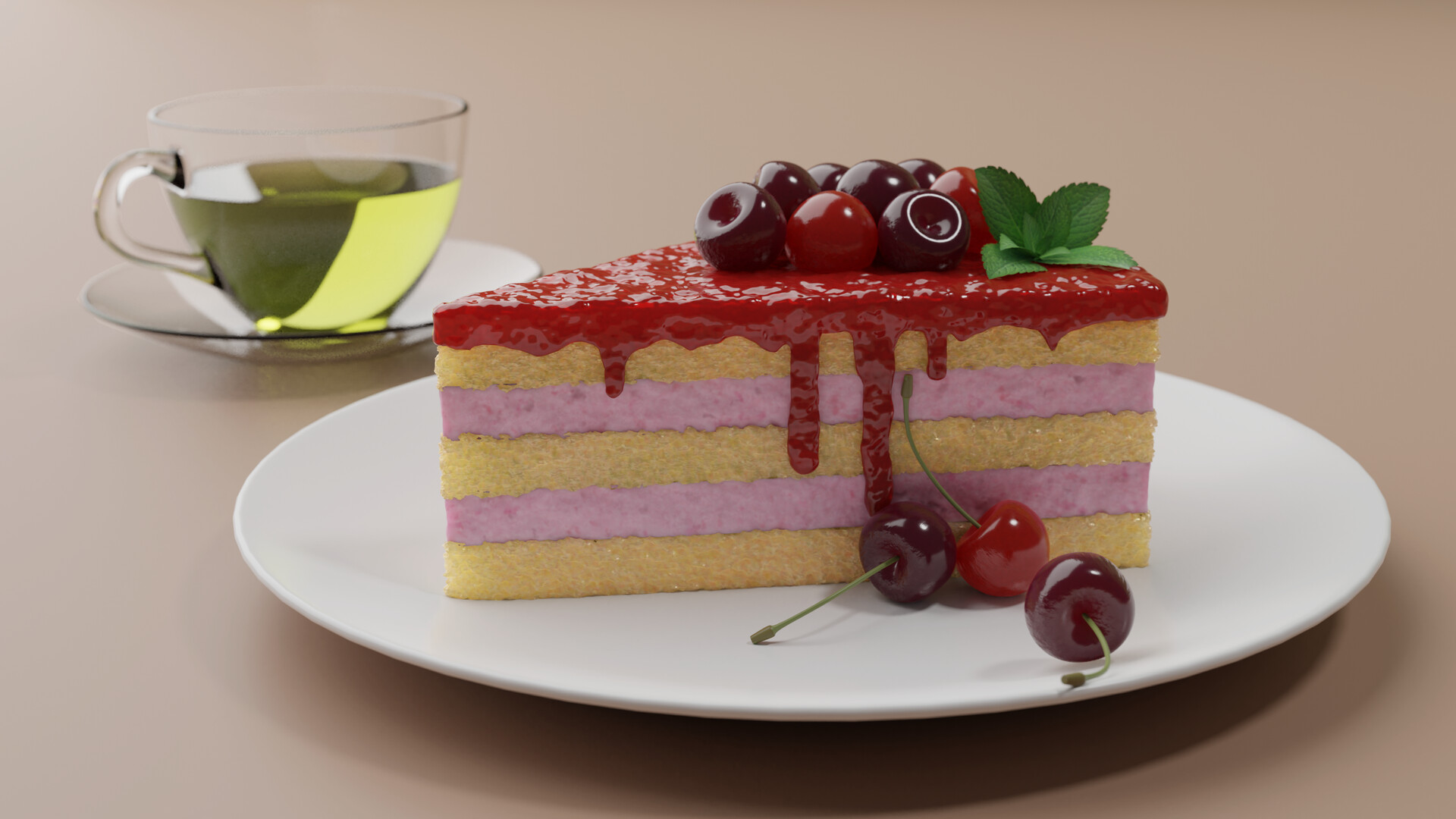 ArtStation - Cherry cake