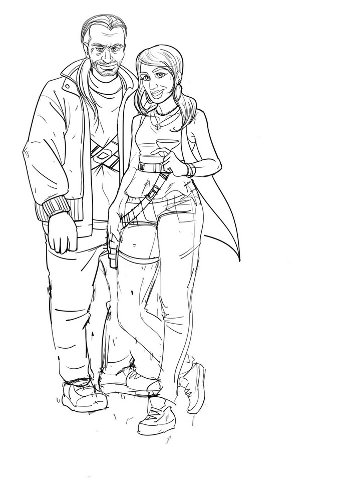 gta 4 coloring pages