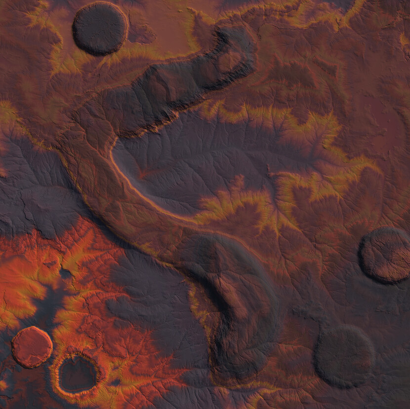 ArtStation - Venus Surface : Sedna Planitia Volcano