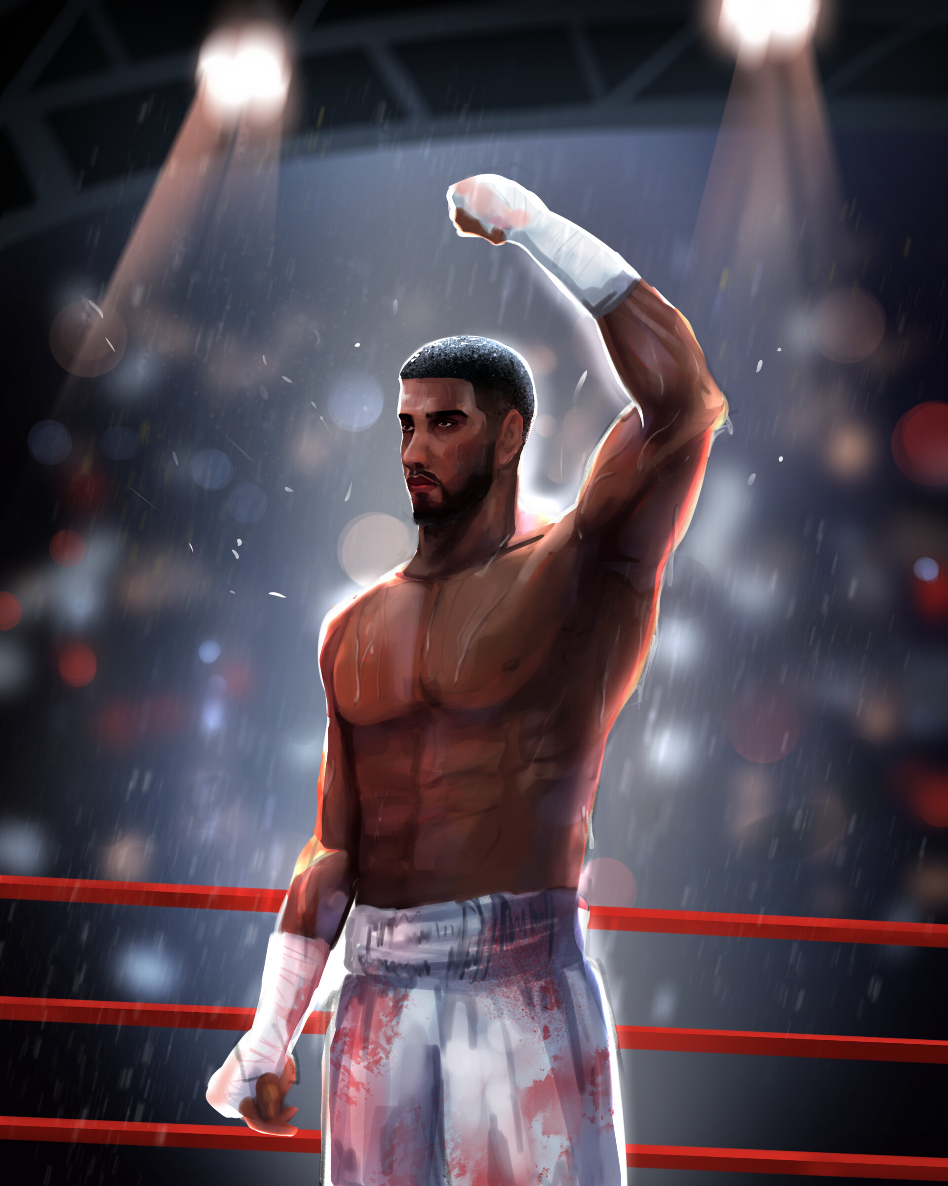ArtStation - Anthony Joshua Portrait
