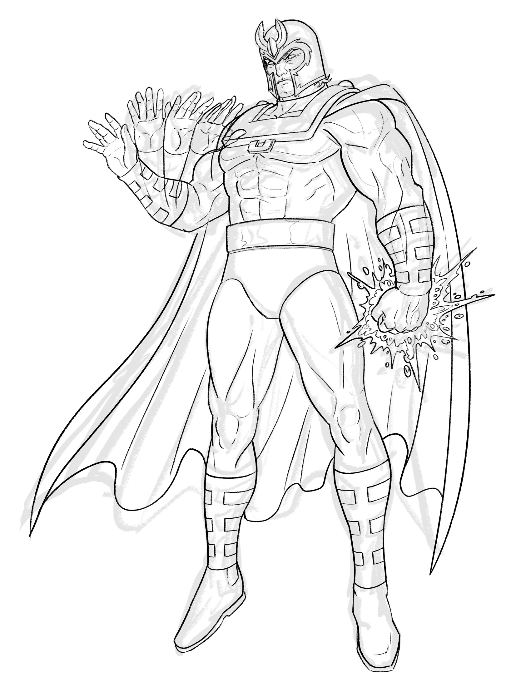 magneto coloring pages