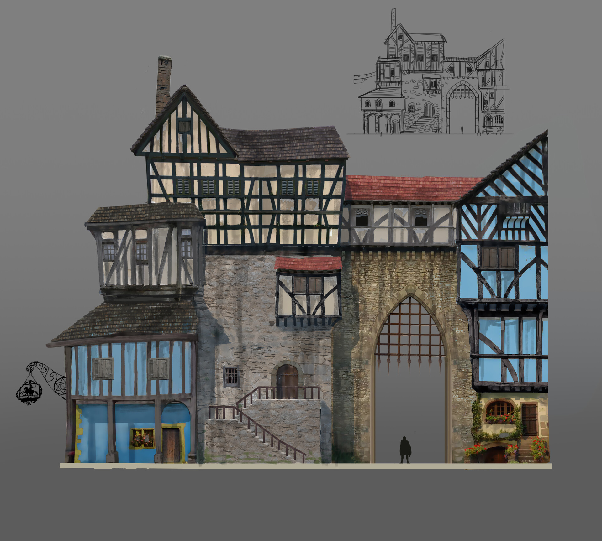 ArtStation - Medieval buildings