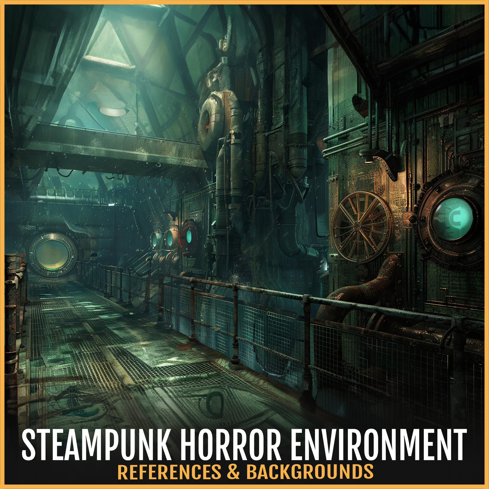 ArtStation - 303 Steampunk Horror Environment