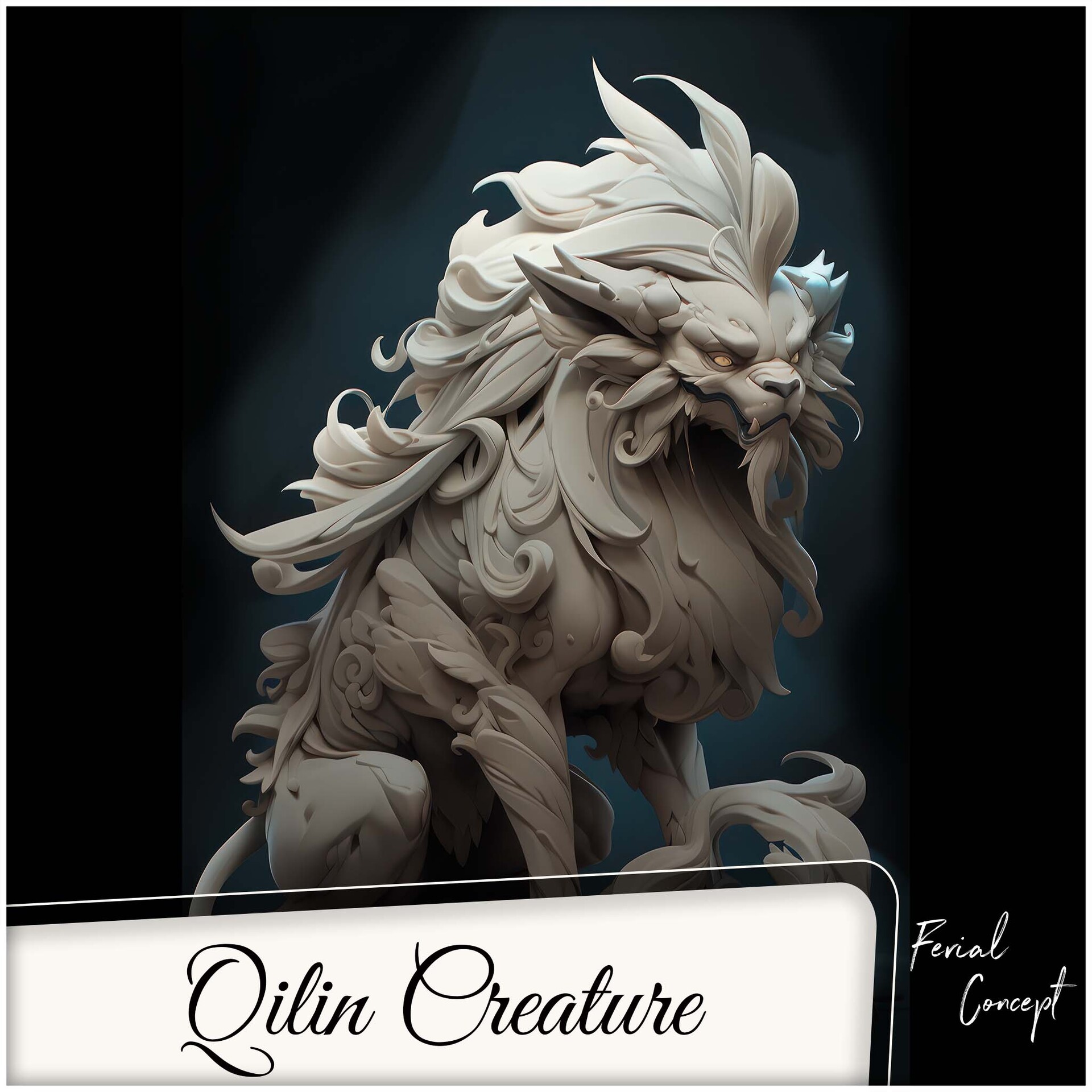 ArtStation - 🔹240 Qilin Creature - Stylized Character Reference Image ...