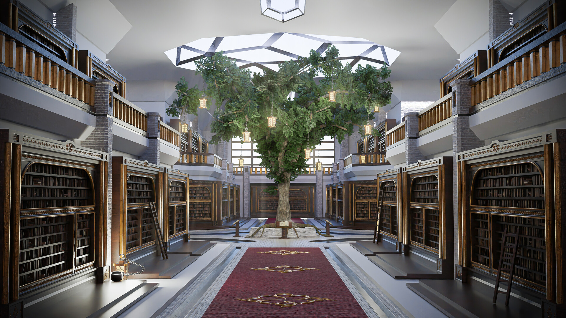 ArtStation - Enchanted library