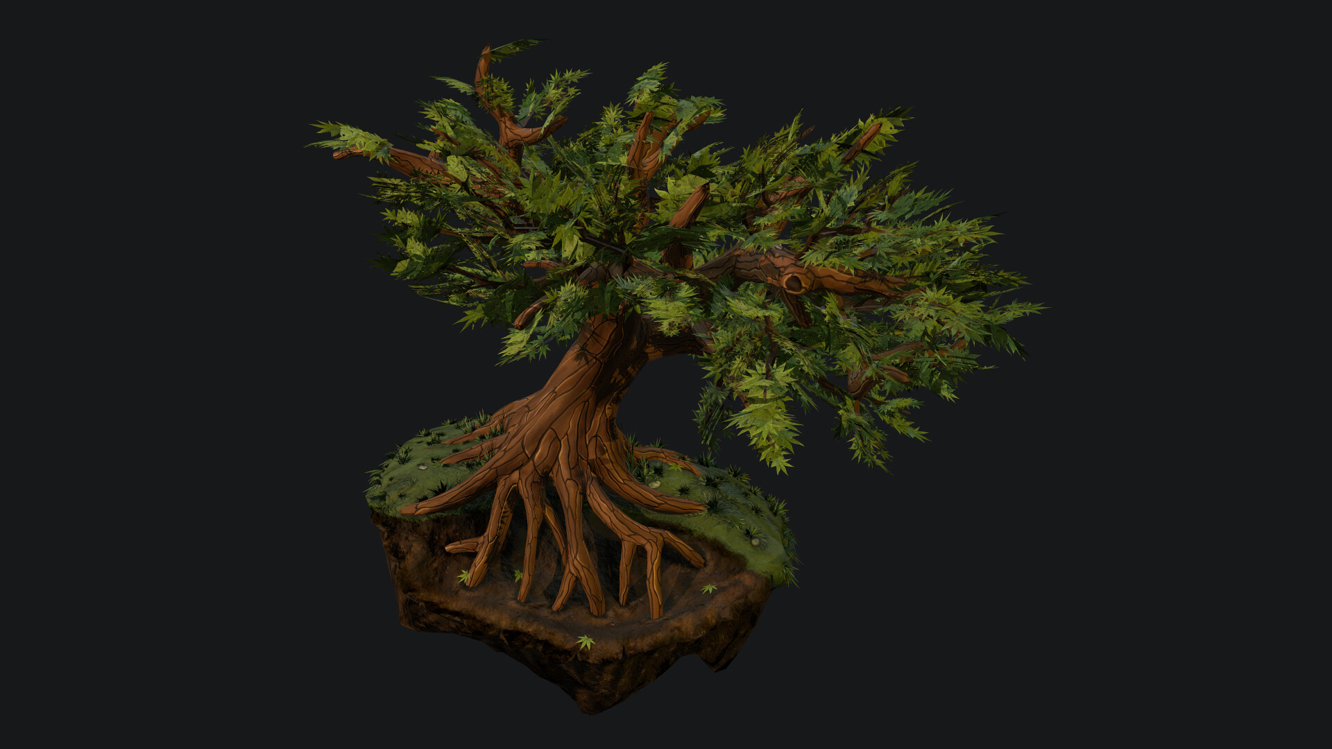 ArtStation - Tree on Floating Island