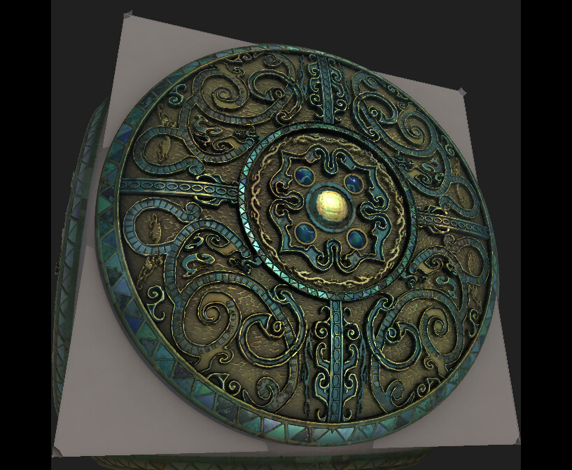 ArtStation - Glass bronze mirror