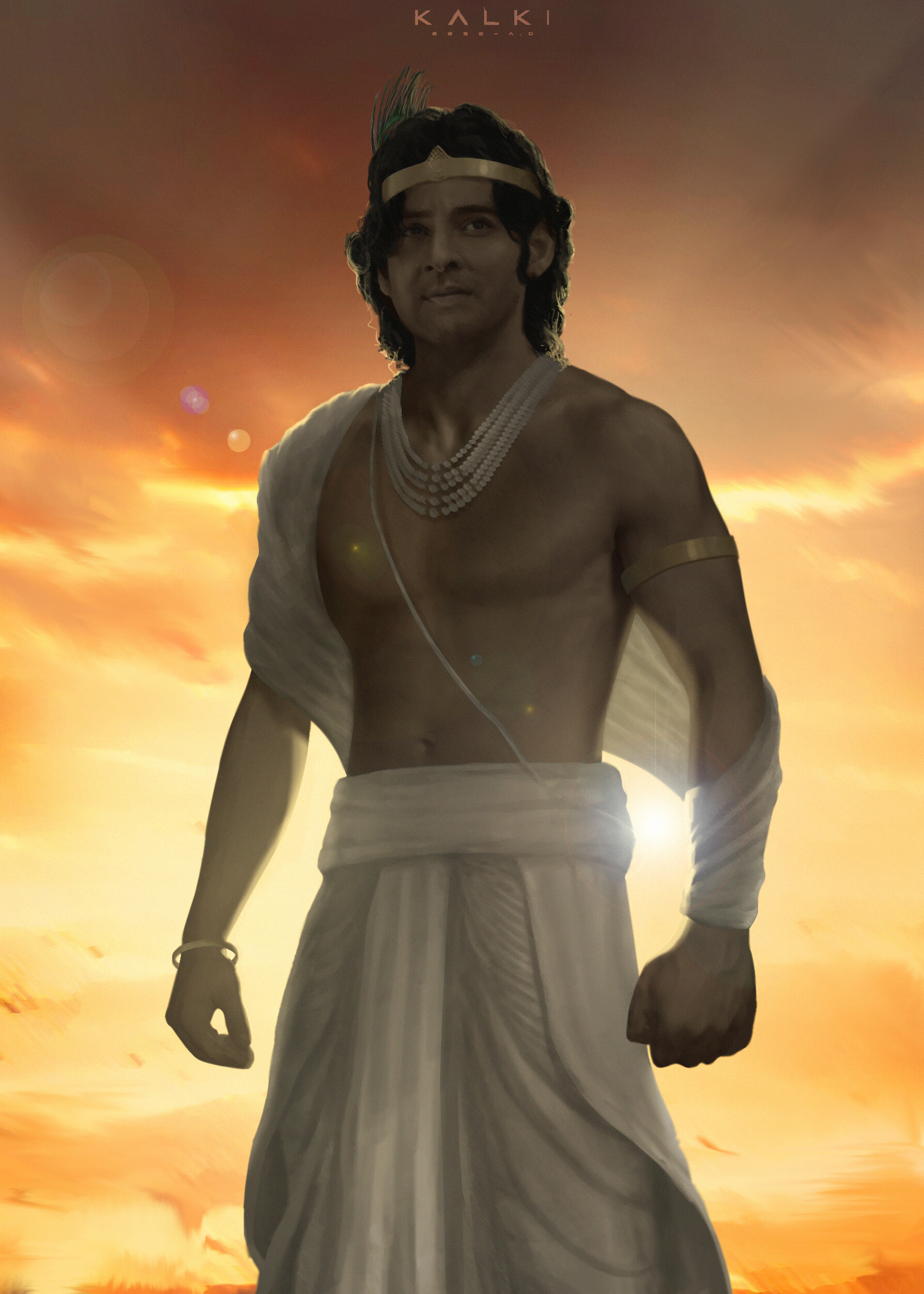 ArtStation - Mahesh babu as Lord Krishna - Concept art.