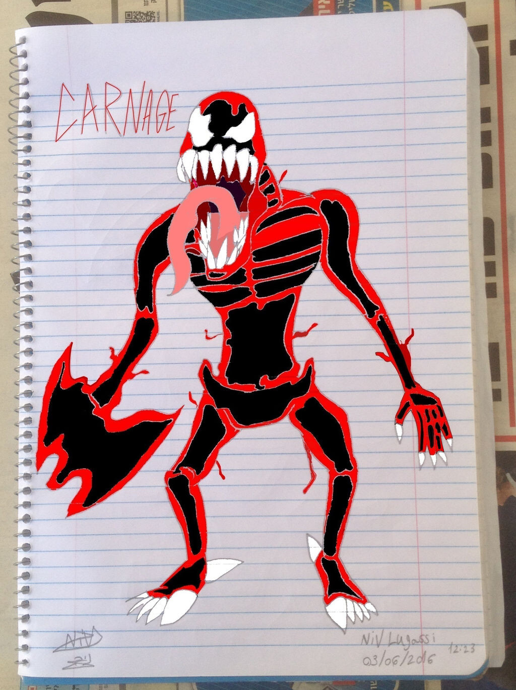 ArtStation - Carnage (Spider-Man Unlimited) by Niv Lugassi