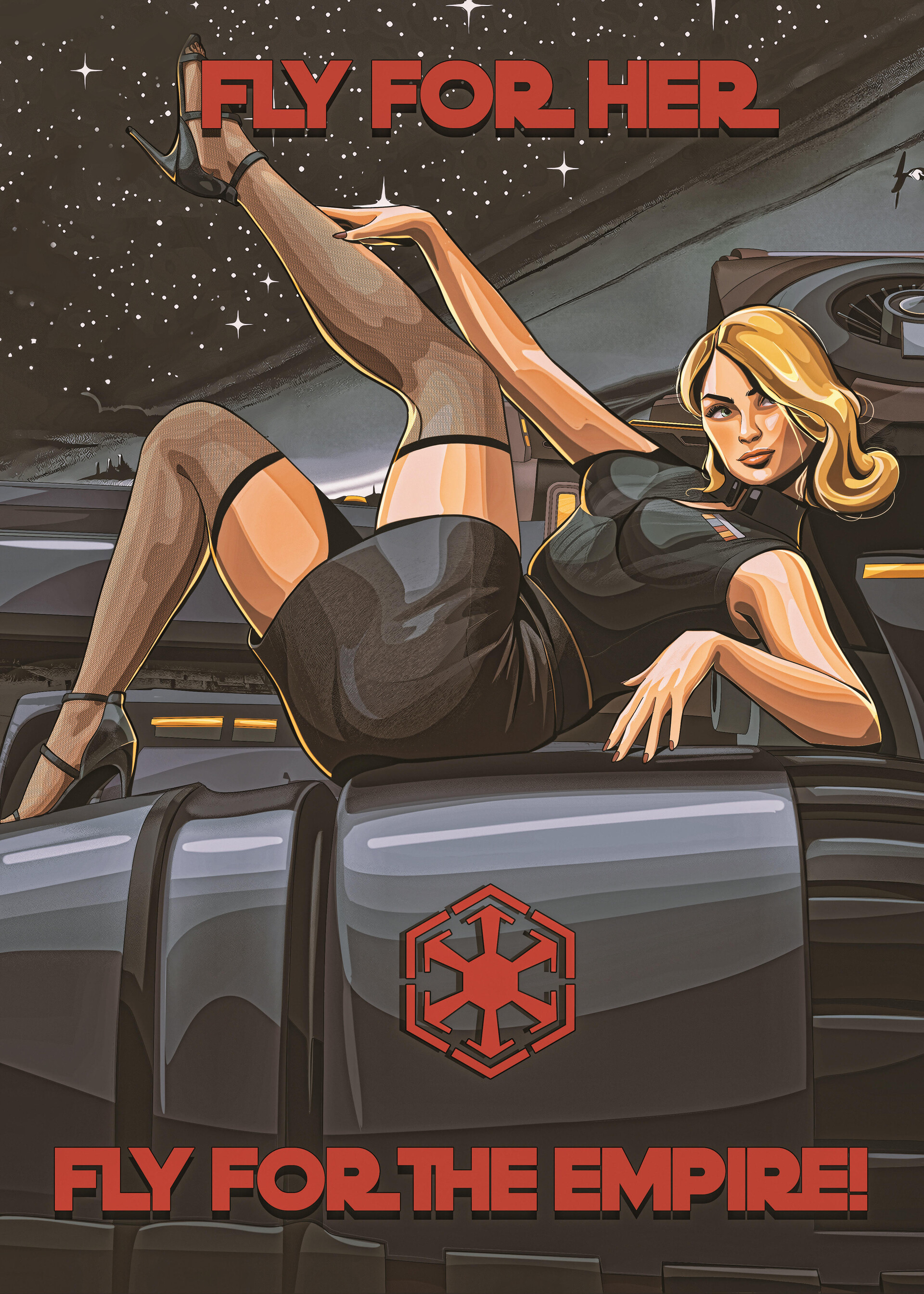 Artstation Star Wars Pin Up Girl Character Art