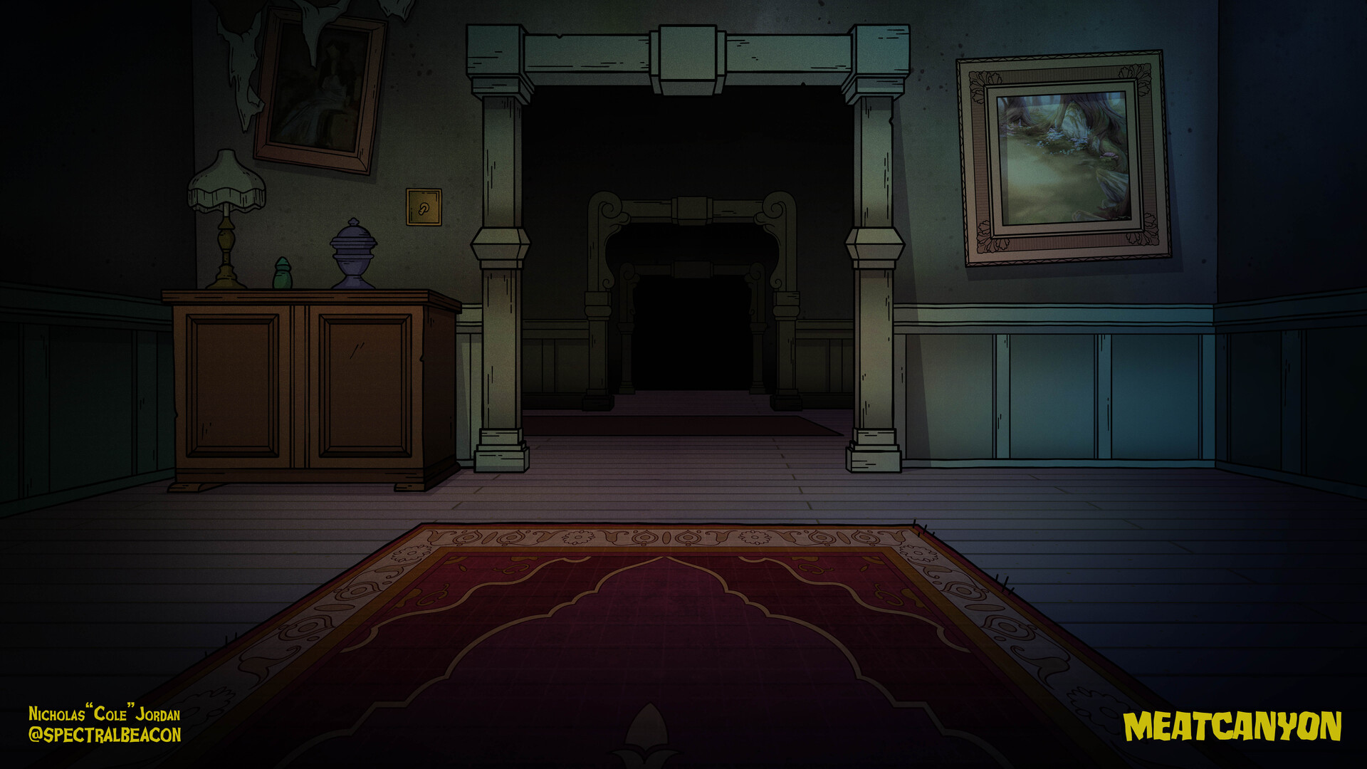 Nicholas (Cole) Jordan - "GHOST HUNTERS | Melvins Macabre" Background Art