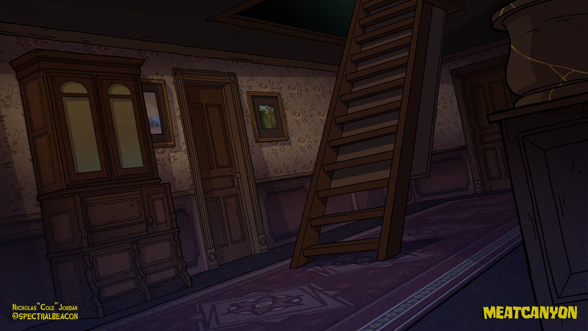 Nicholas (Cole) Jordan - "GHOST HUNTERS | Melvins Macabre" Background Art