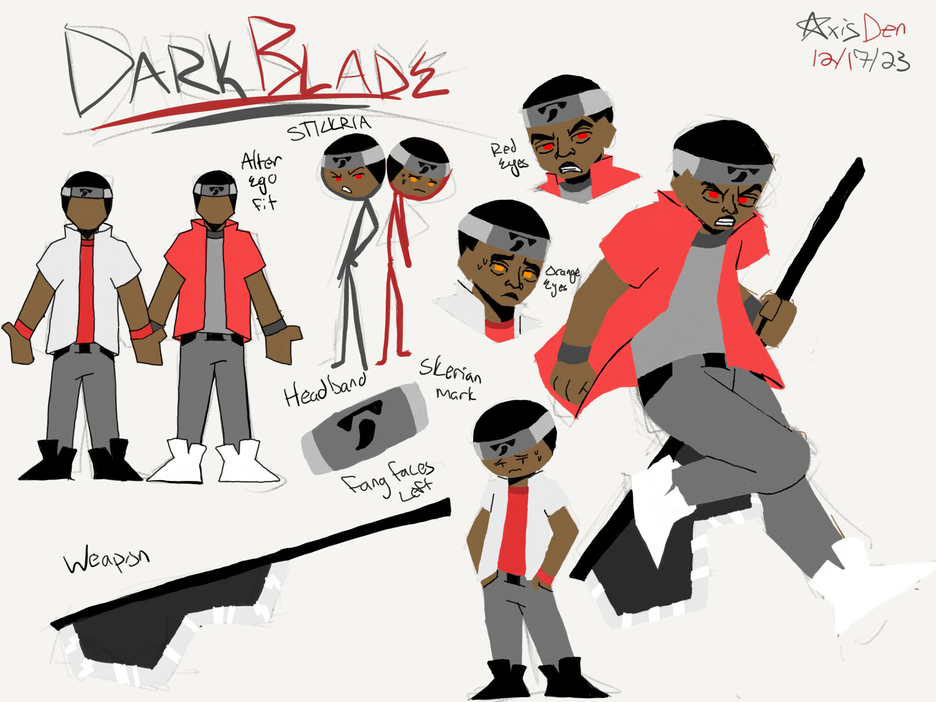 ArtStation - Dark-Blade Design Sheet