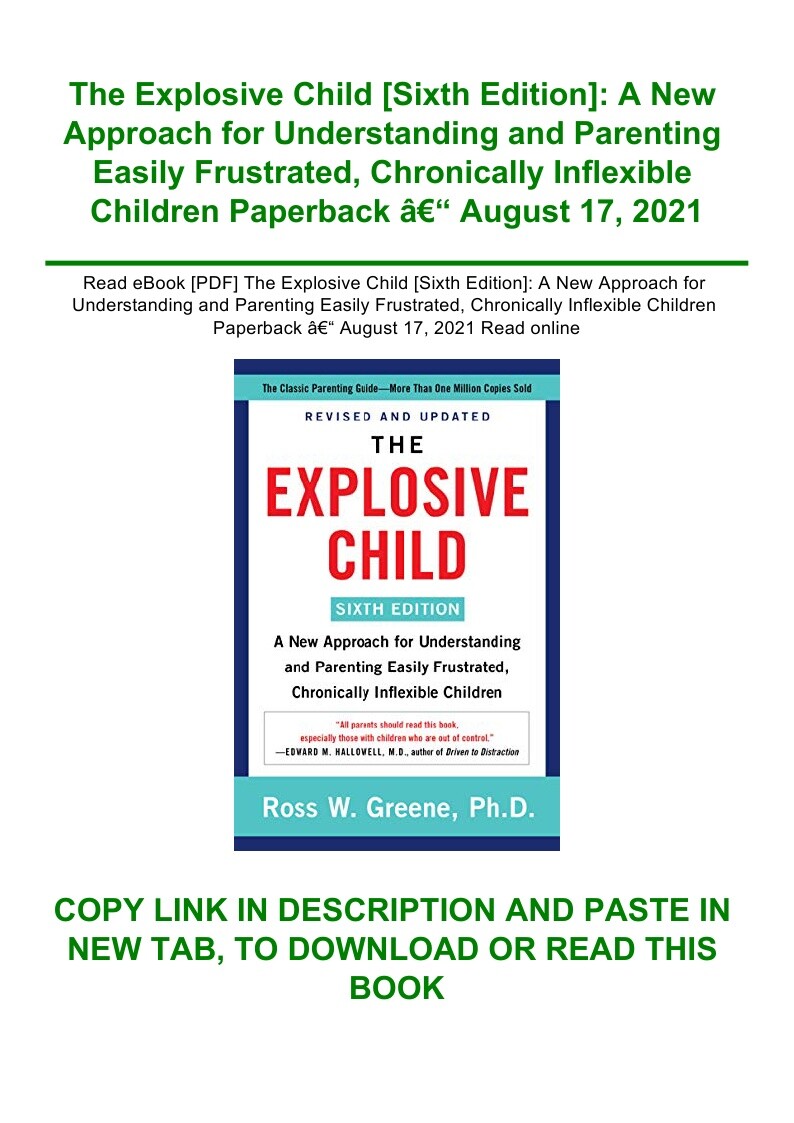 ArtStation - Read eBook [PDF] The Explosive Child [Sixth Edition] A New ...