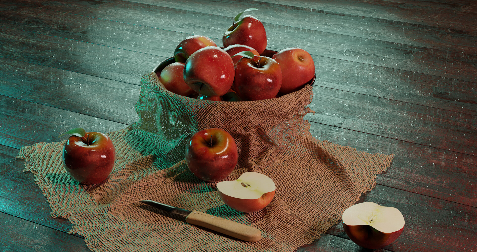 ArtStation - Bodegón de manzanas