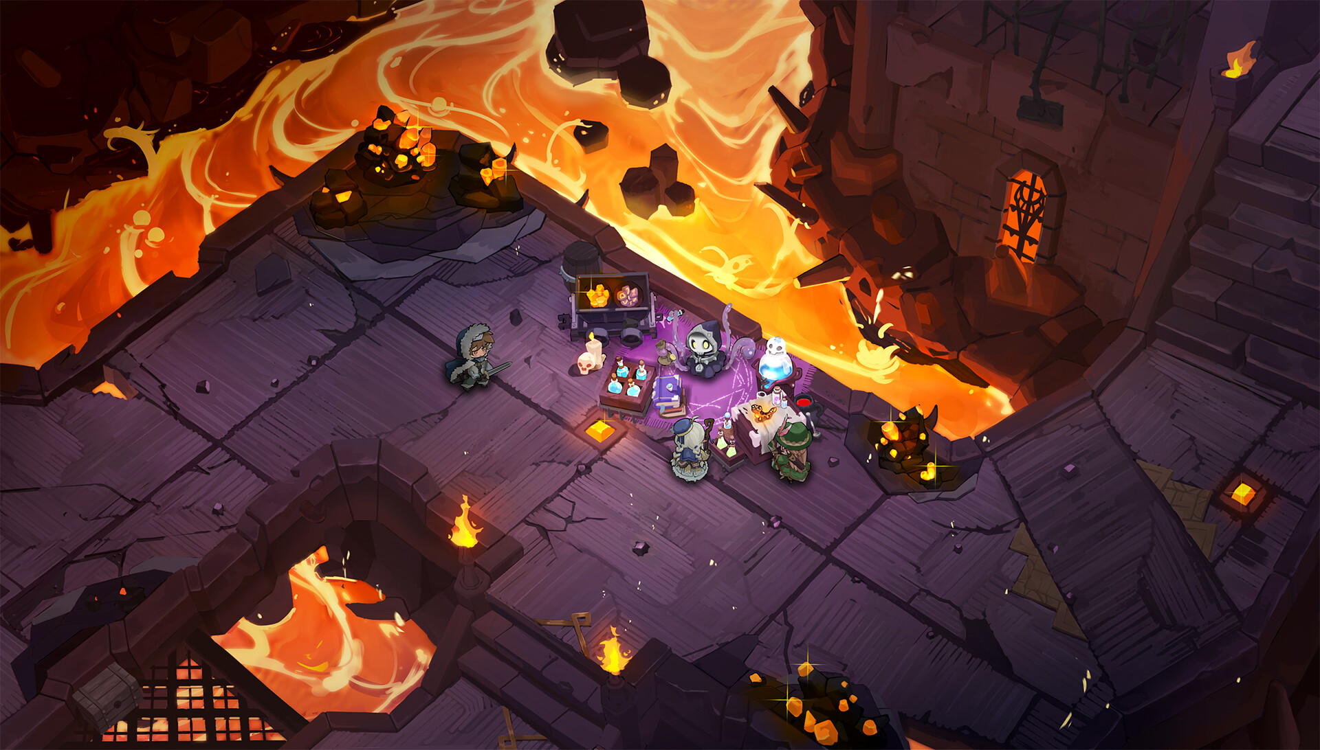 ArtStation - lava dungeon