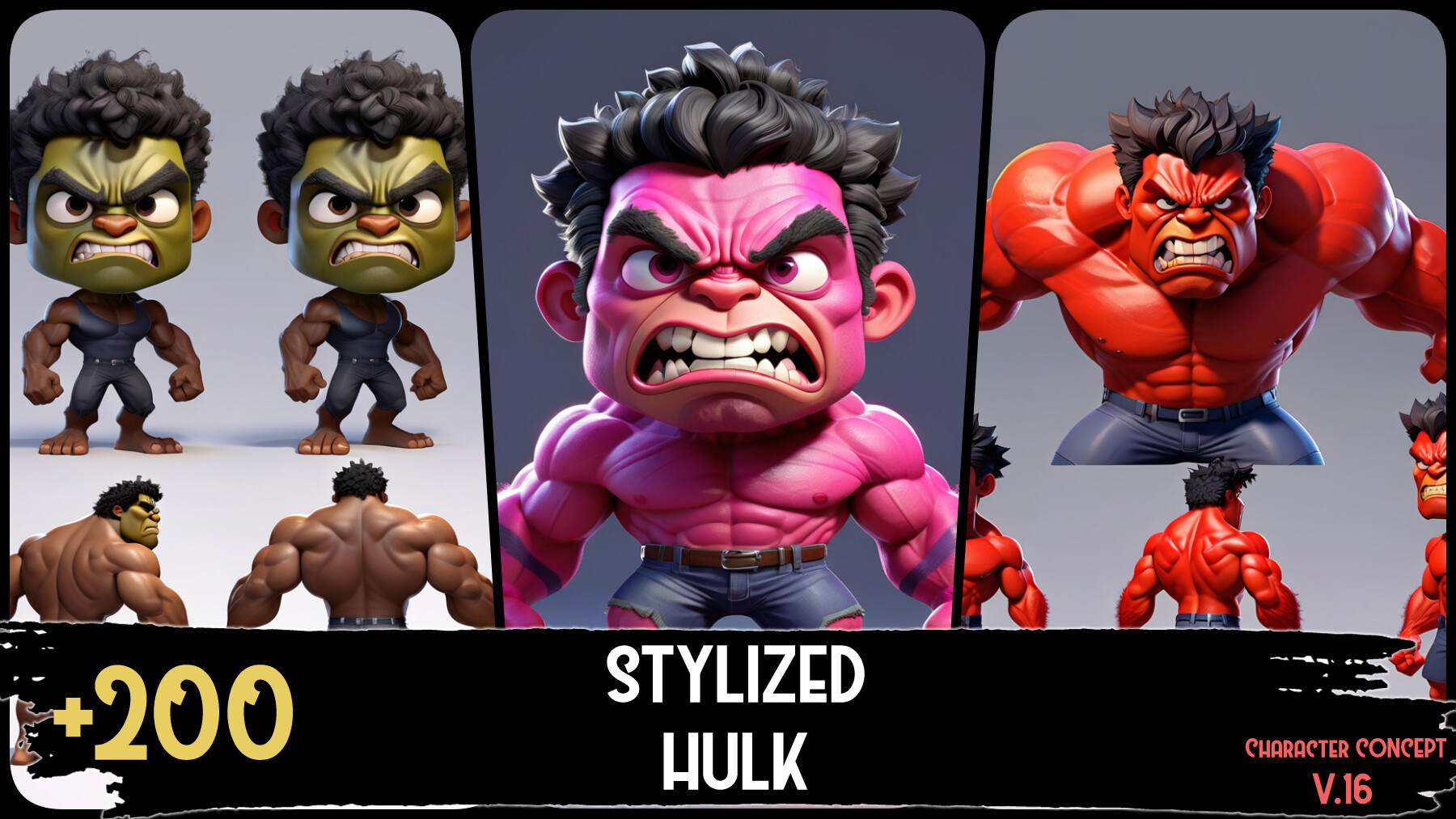 ArtStation - Stylized Hulk