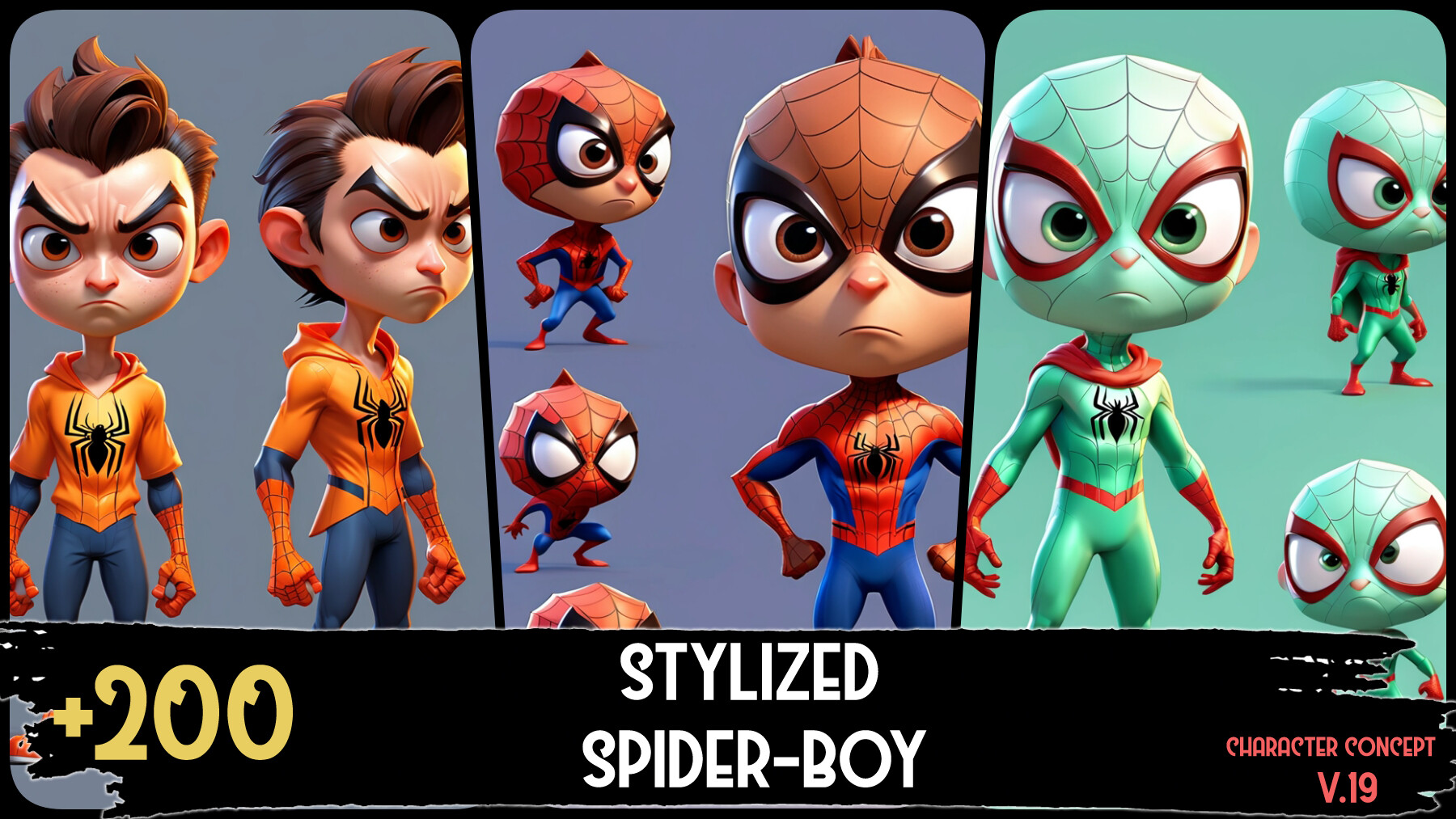 ArtStation - Stylized Spider-Boy