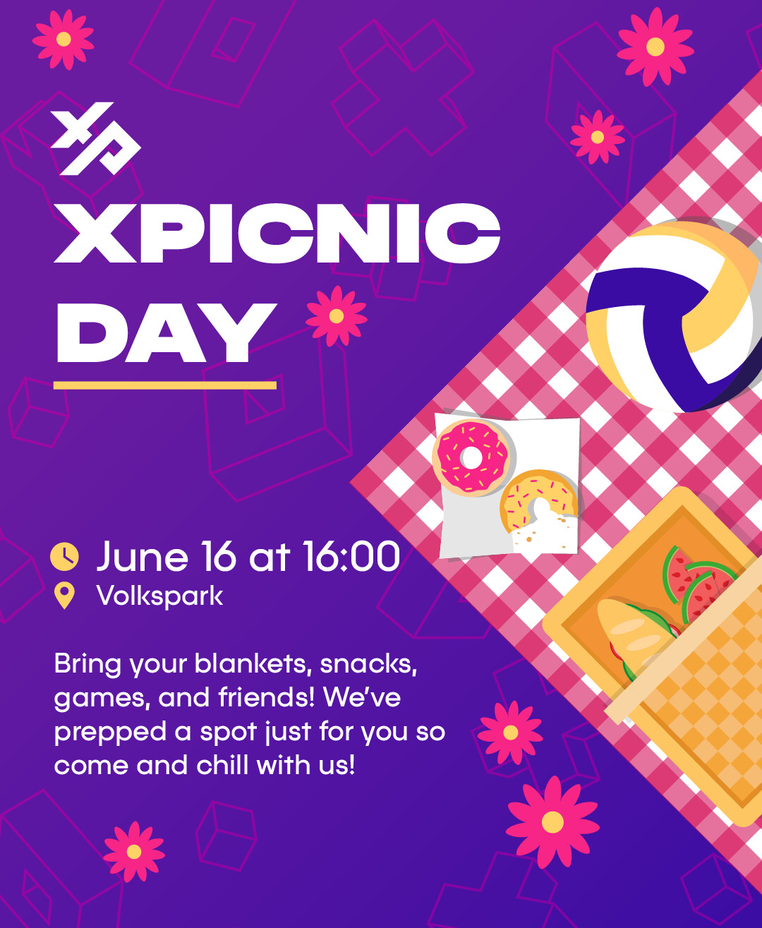 ArtStation - Poster for picnic event