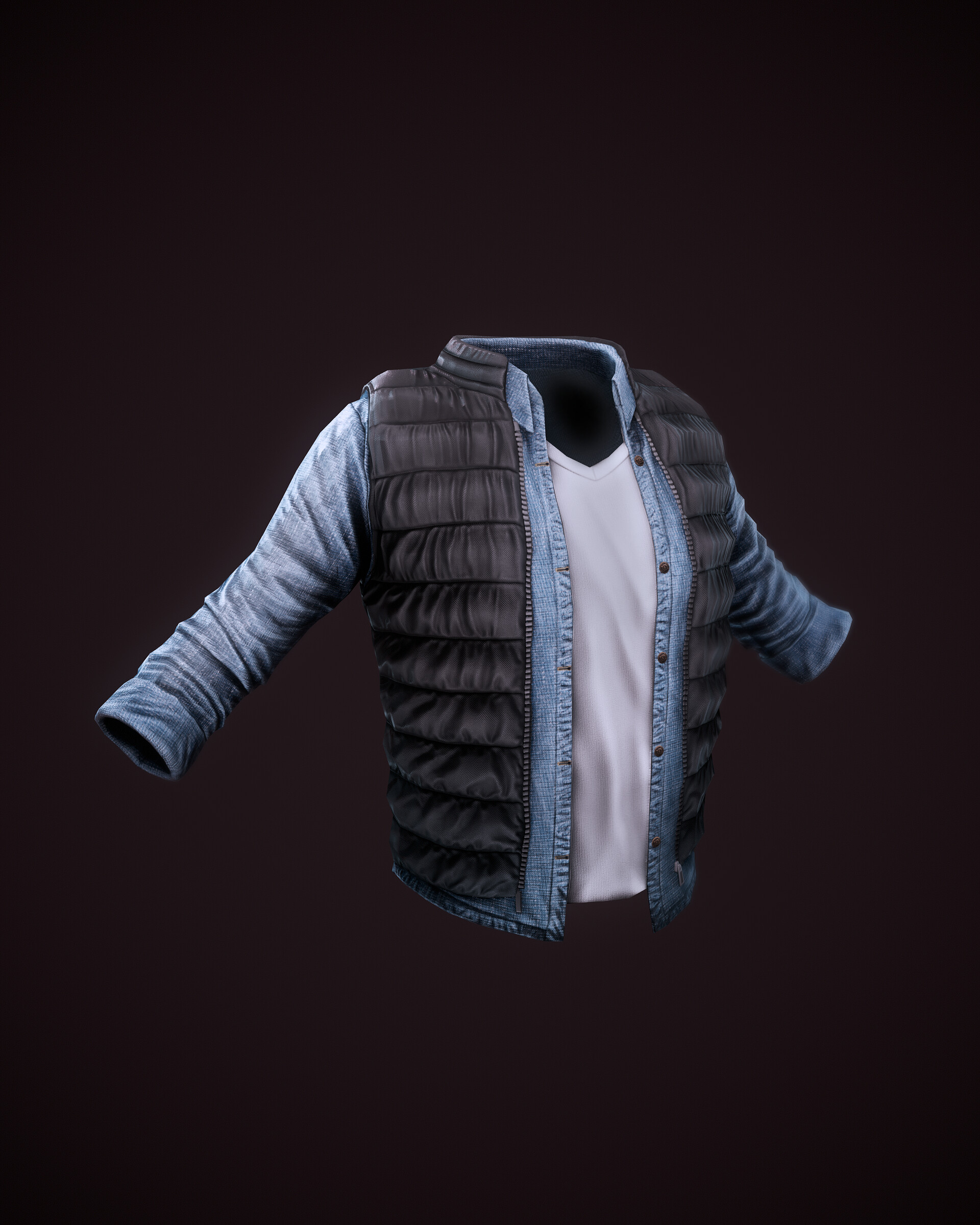 ArtStation - 3D Vest and Shirt Ensemble