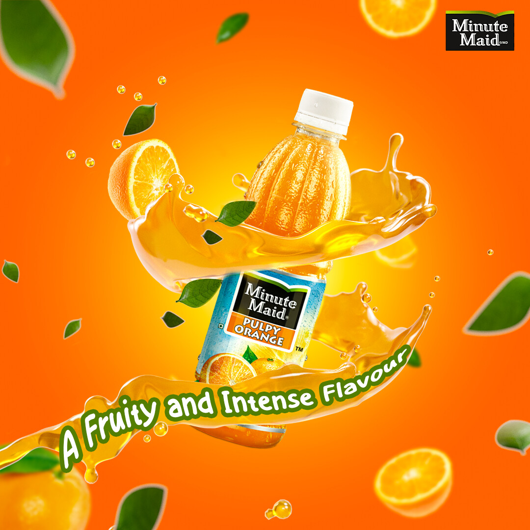 ArtStation - Fruit Juice Drinks Advertisement Design