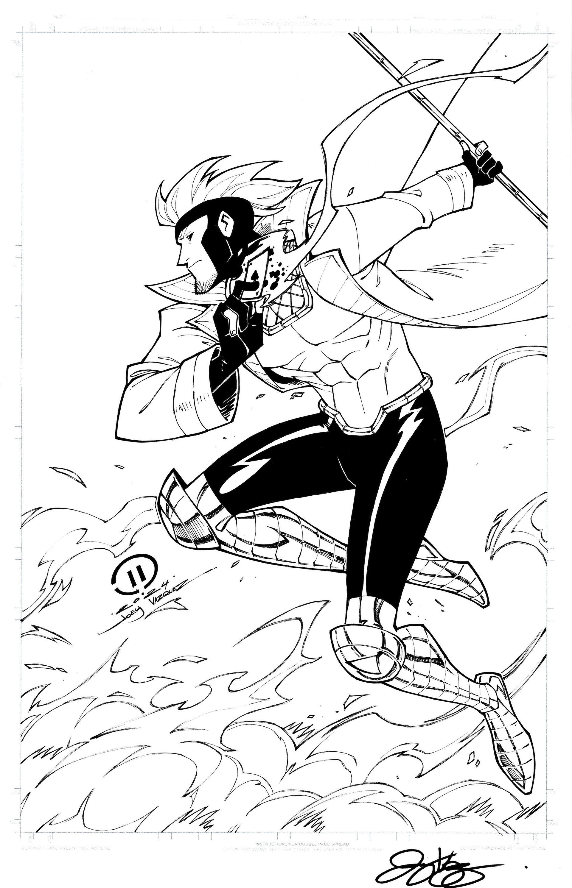 gambit x men coloring pages