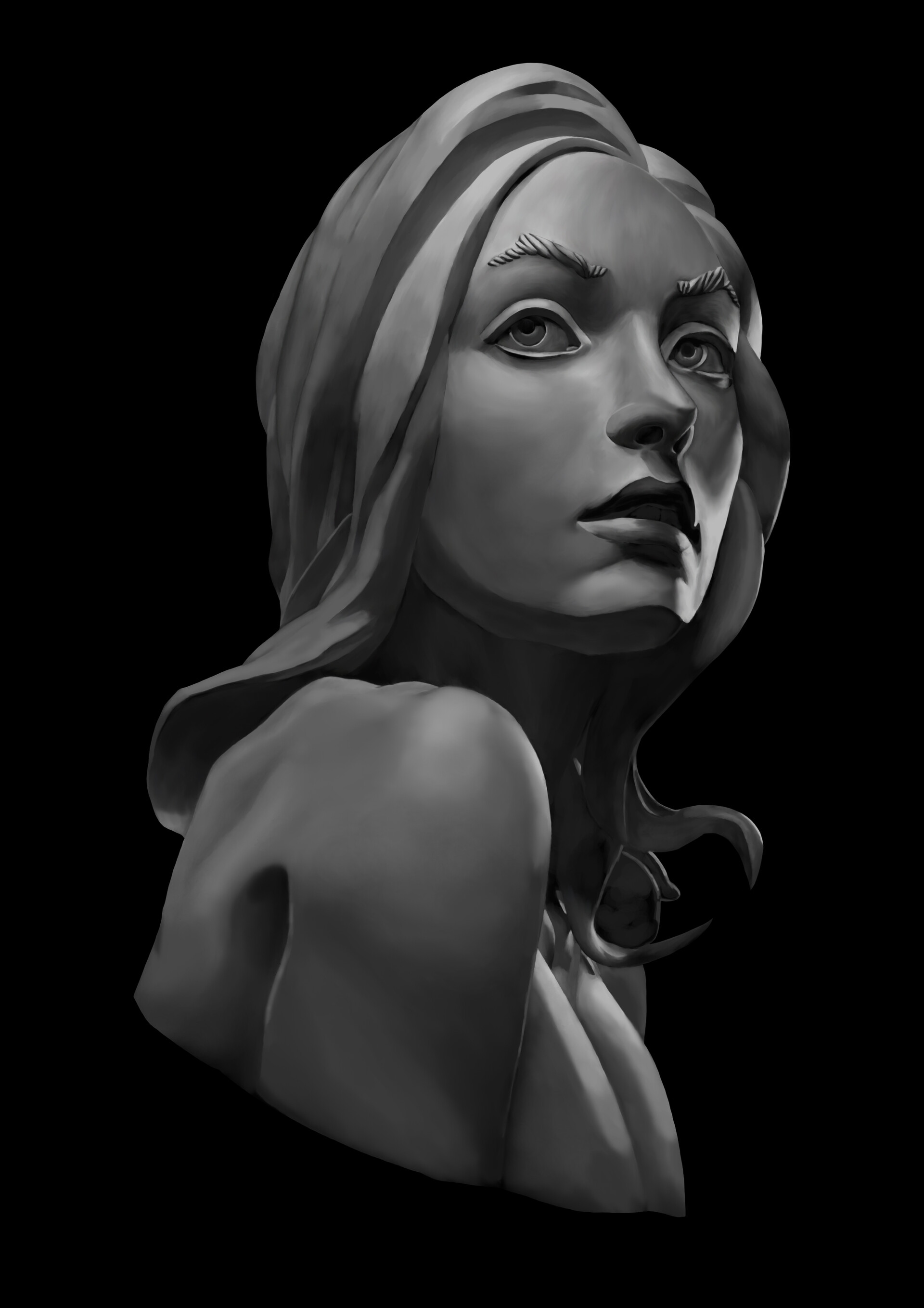ArtStation - Woman Statue Rendering