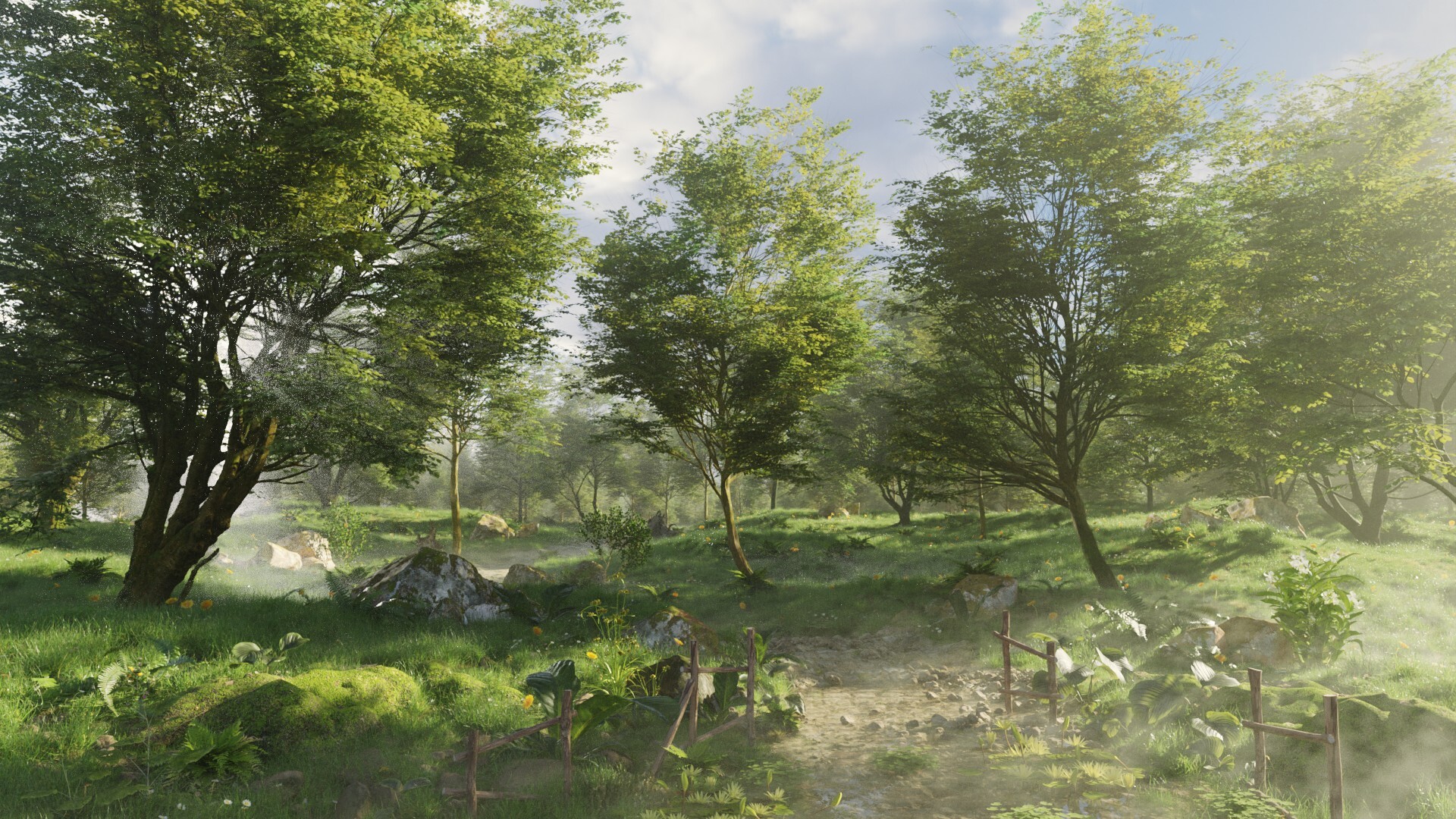 ArtStation - forest scene