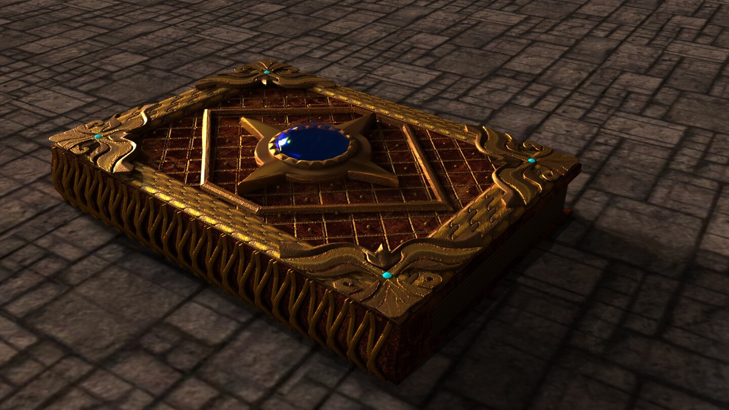 ArtStation - Magic book 3d Model and texture