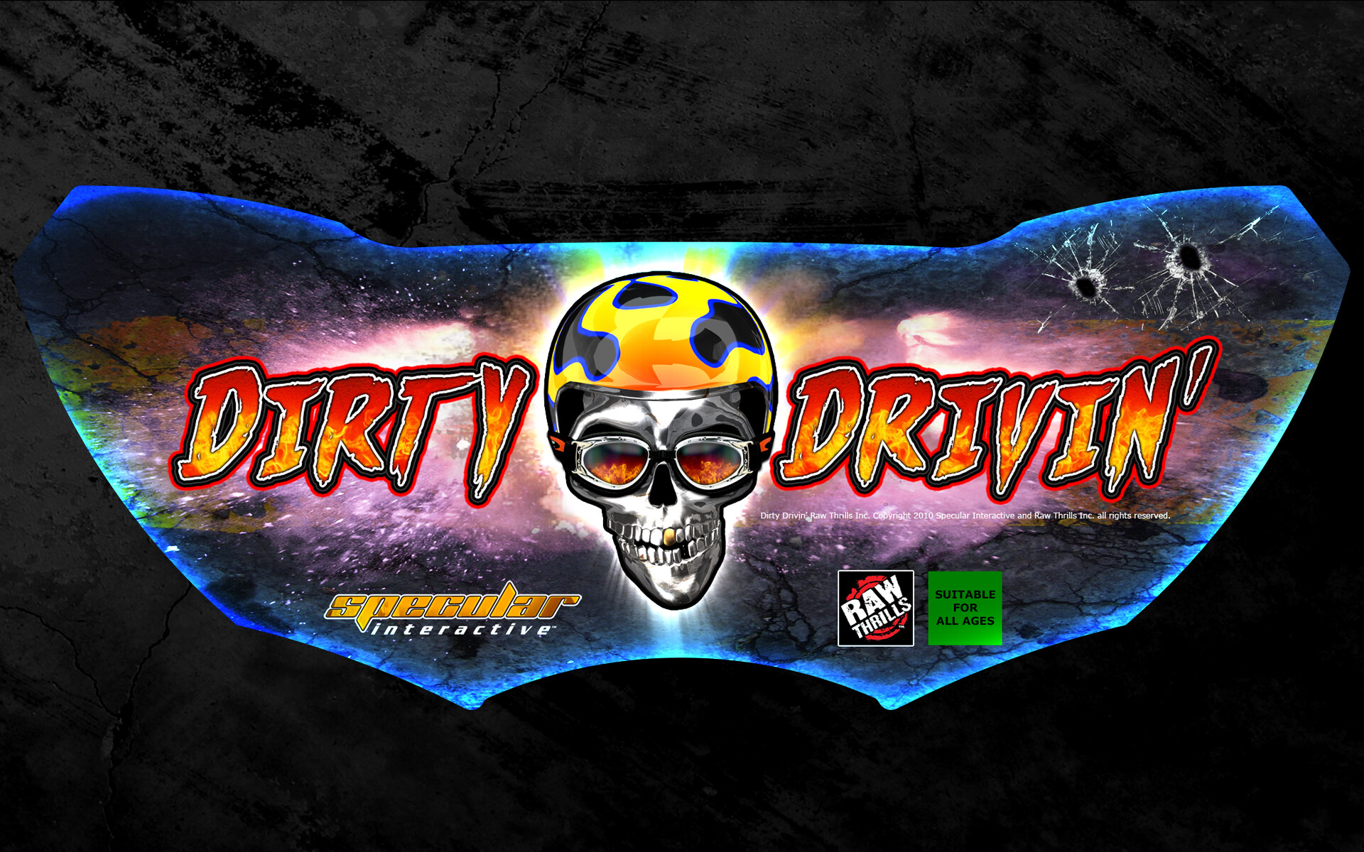 ArtStation - Dirty Drivin' arcade cabinet art