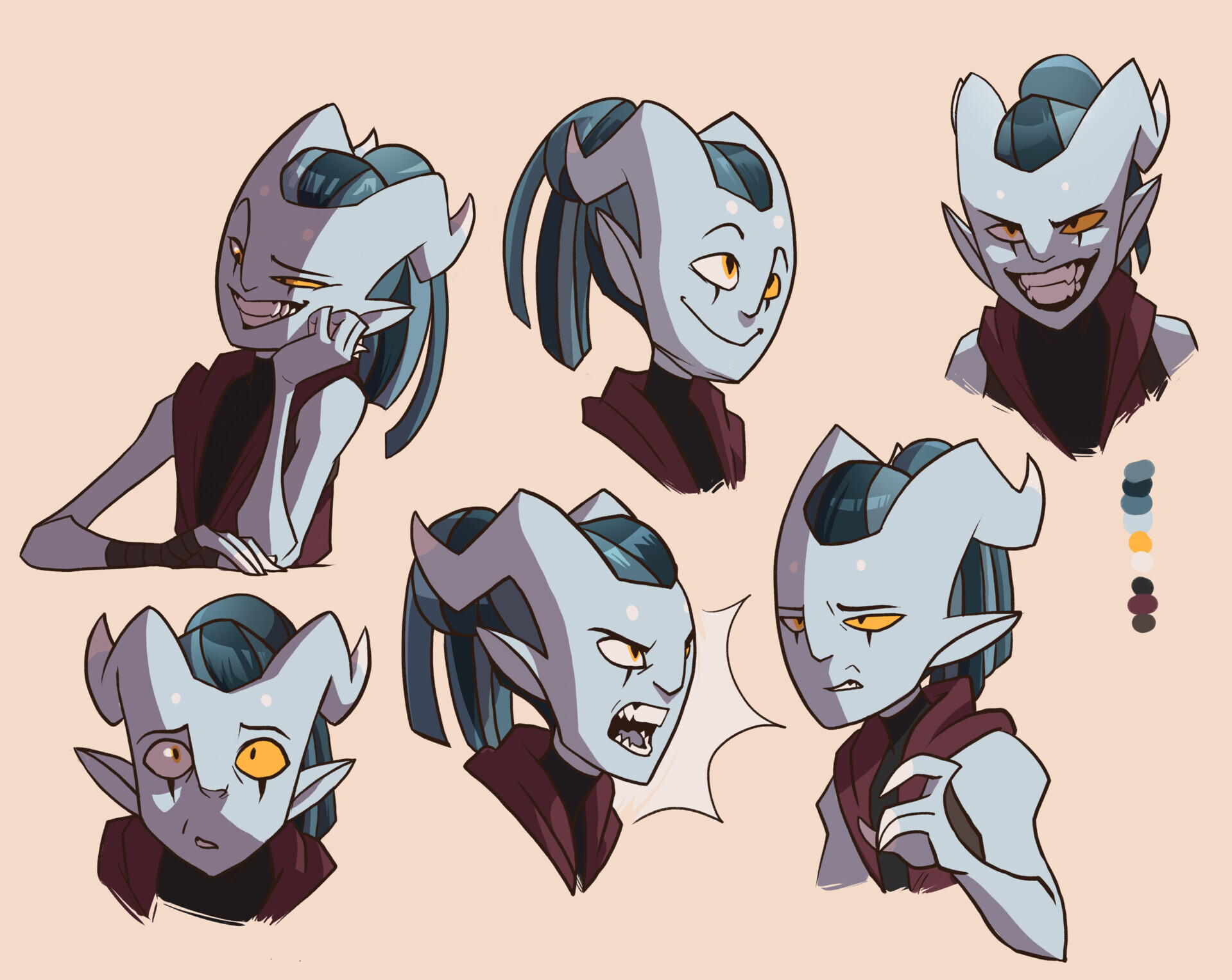 ArtStation - Phaon - Facial Expressions