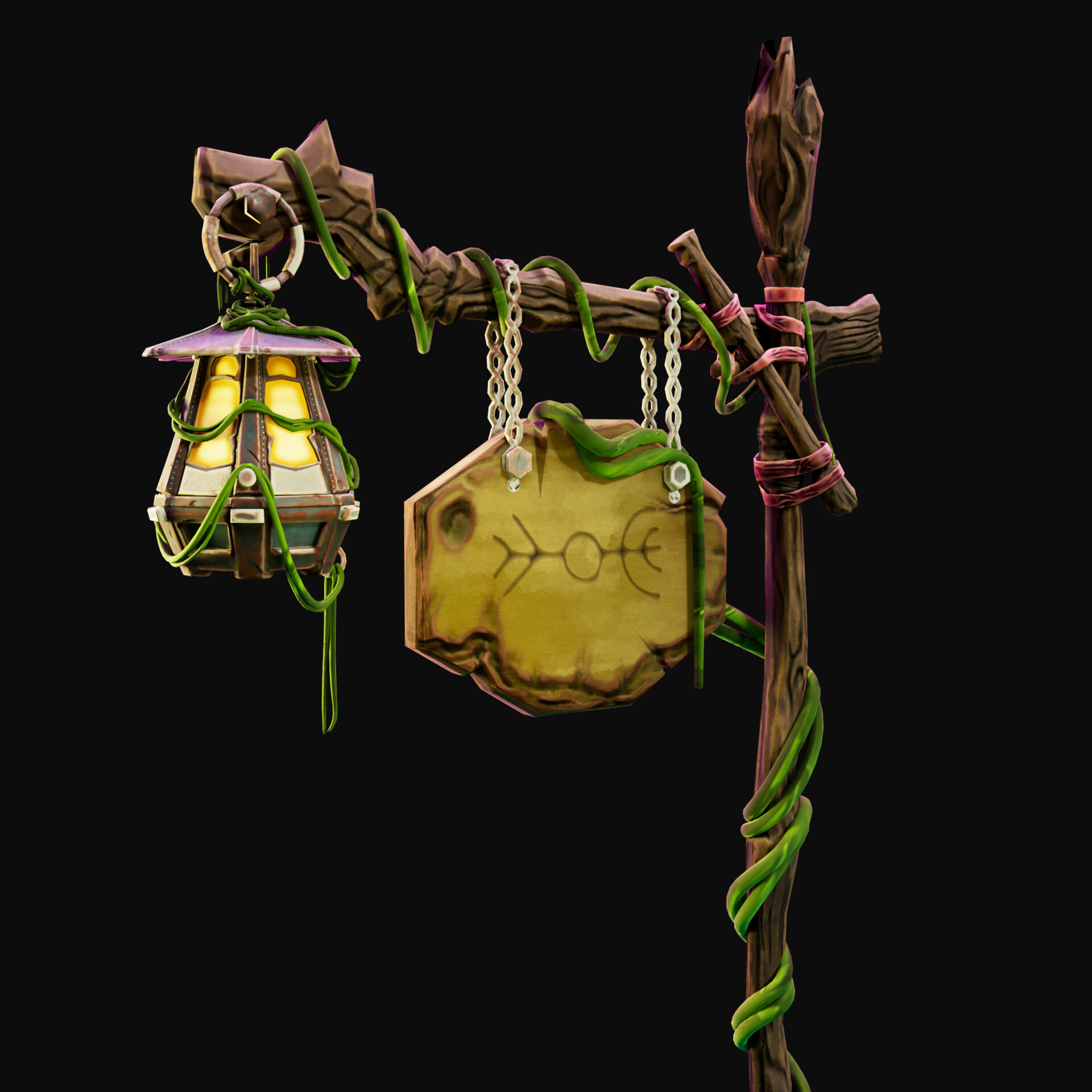 ArtStation - Stylized Lantern