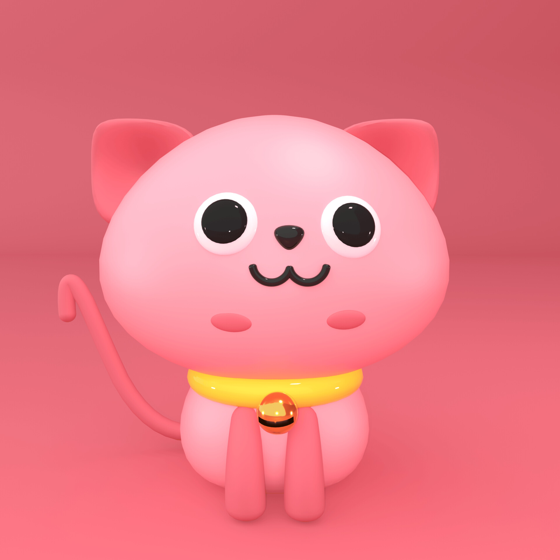 ArtStation - Low Poly Cat