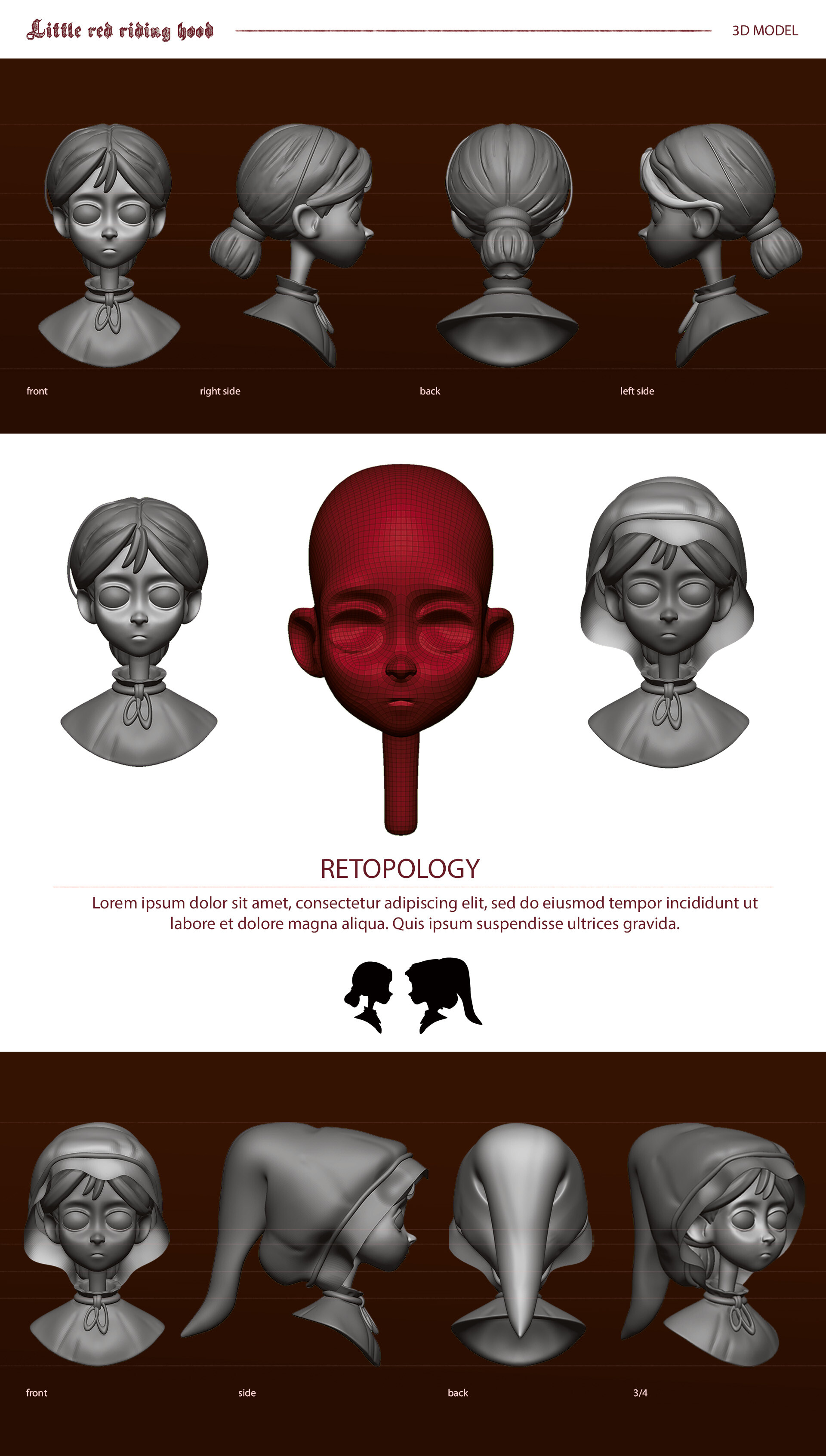 ArtStation - Little red riding hood - 3D model