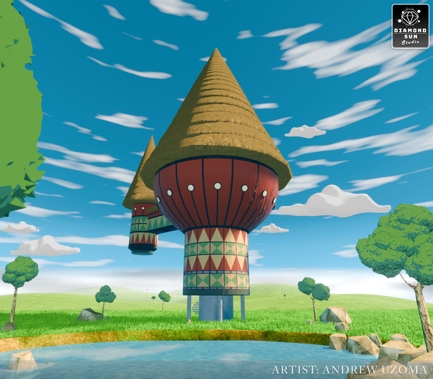 ArtStation - 3D Environment with Props and Animation | Greed Island ...