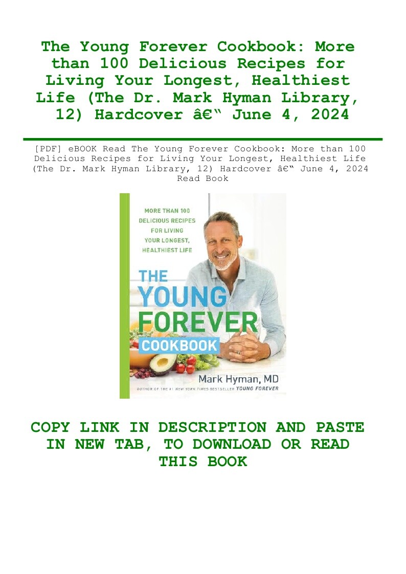 ArtStation - [PDF] eBOOK Read The Young Forever Cookbook More than 100 ...