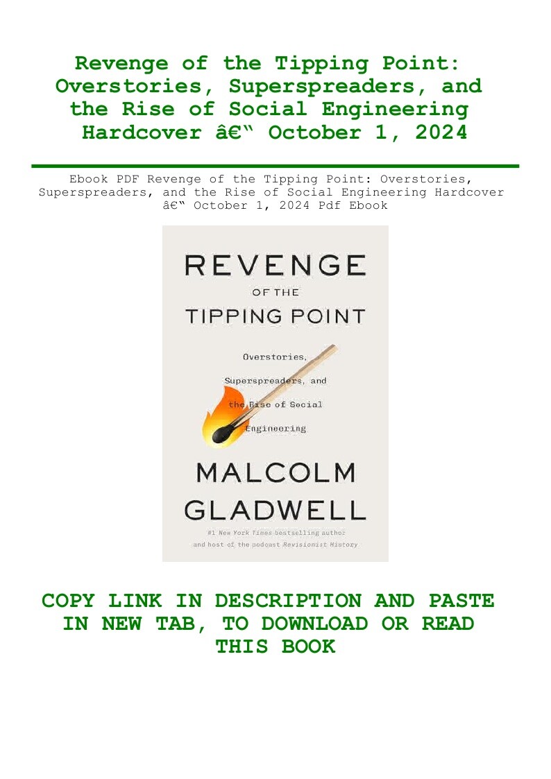 ArtStation - Ebook PDF Revenge of the Tipping Point Overstories ...