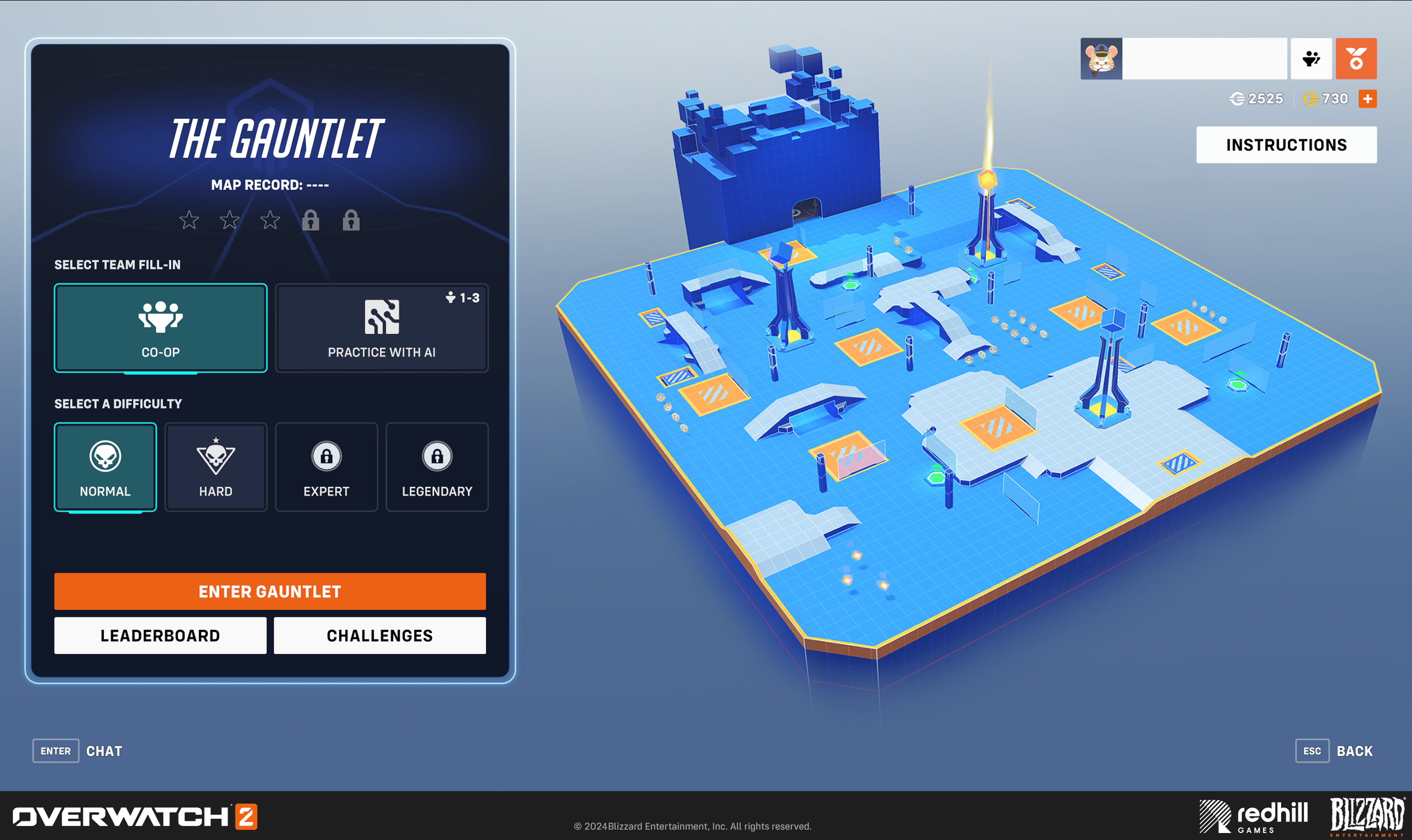 Redhill Games - Overwatch 2 UX Hero Mastery Gauntlet