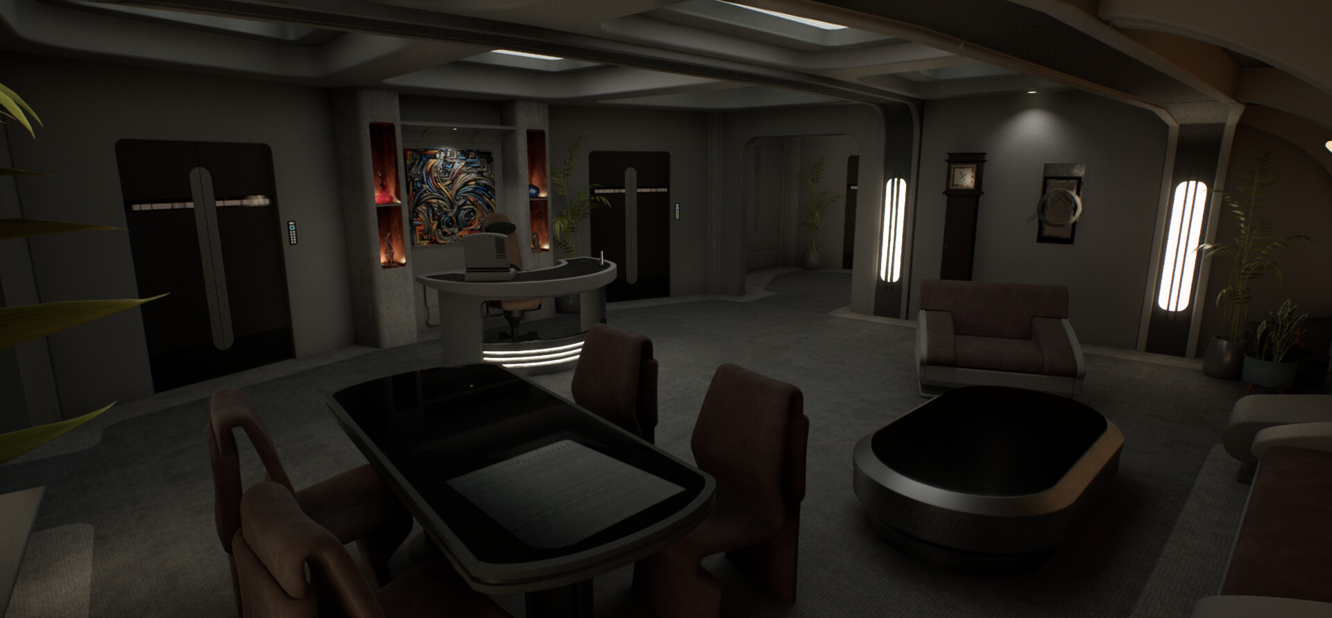 ArtStation - Crew Quarters (Janeway, Chakotay, B'Elanna)